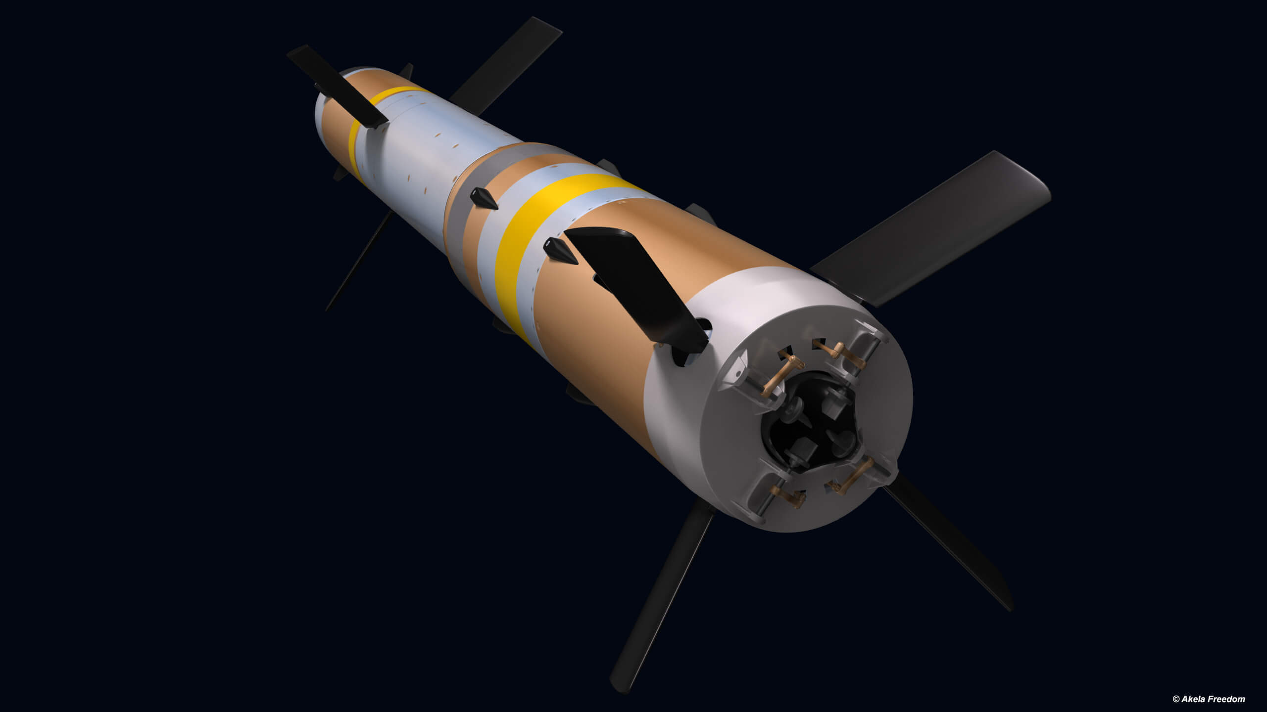 AGM-176 Griffin 3D Model by Akela Freedom