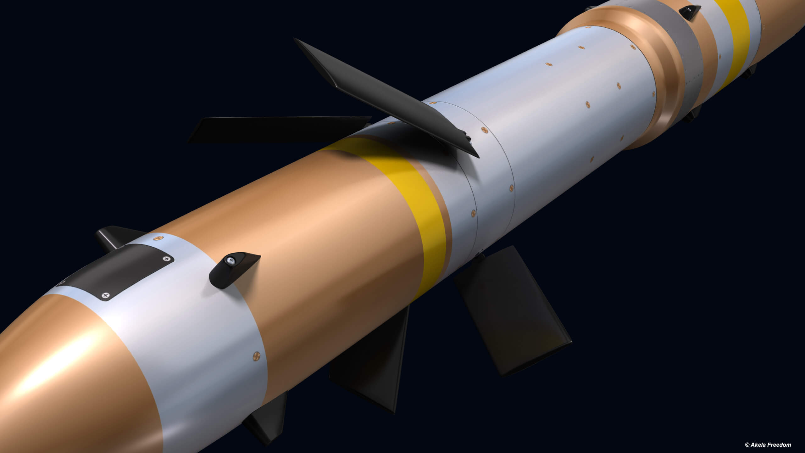 AGM-176 Griffin 3D Model by Akela Freedom