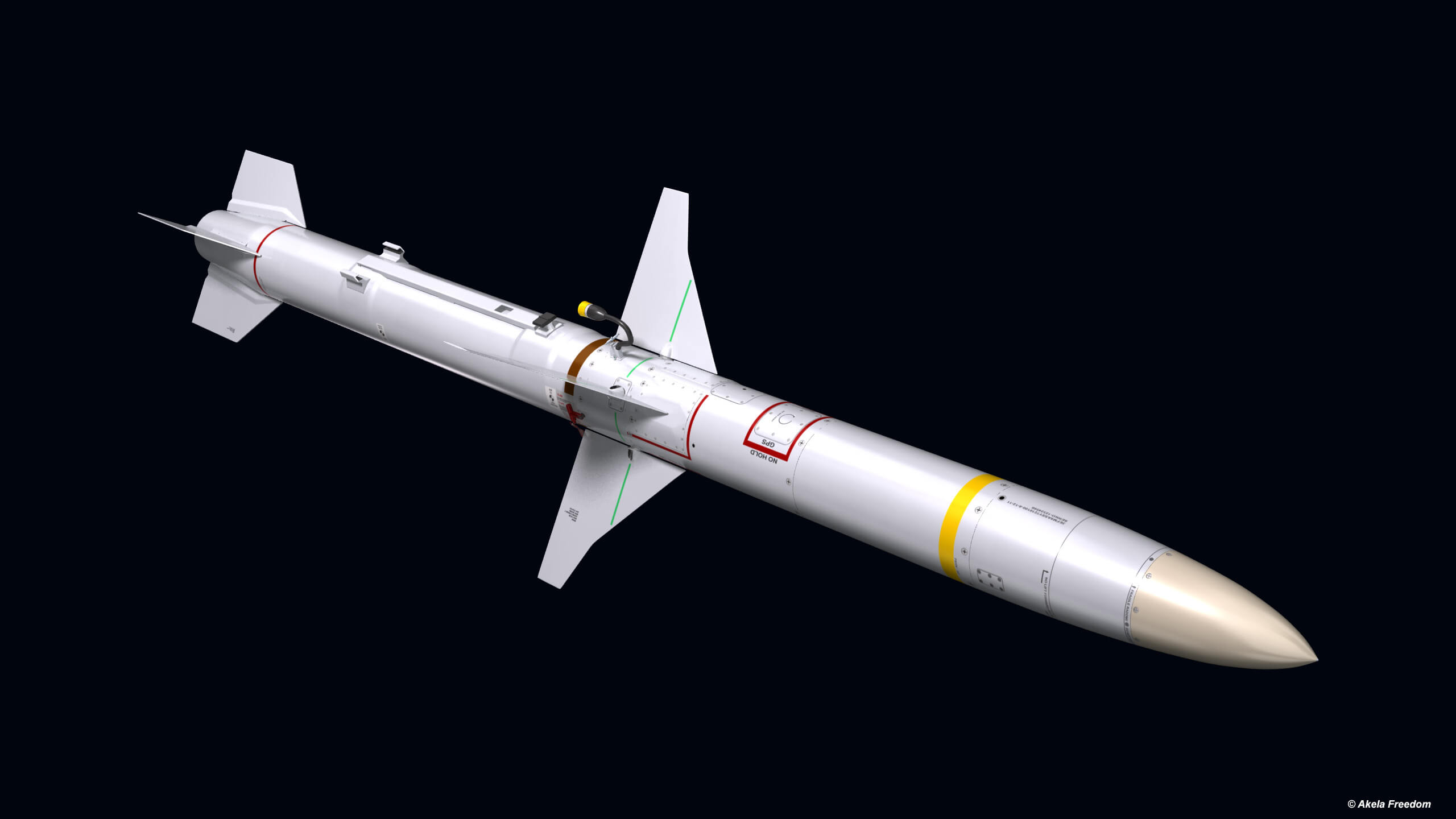 AGM-88E Missile 3D Model by Akela Freedom