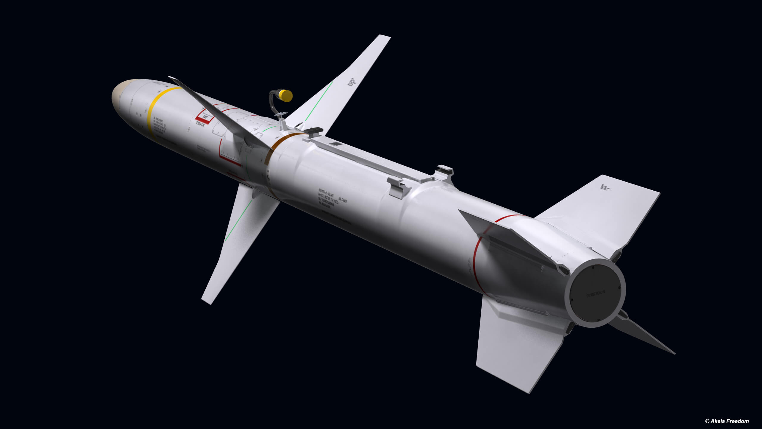 AGM-88E Missile 3D Model by Akela Freedom