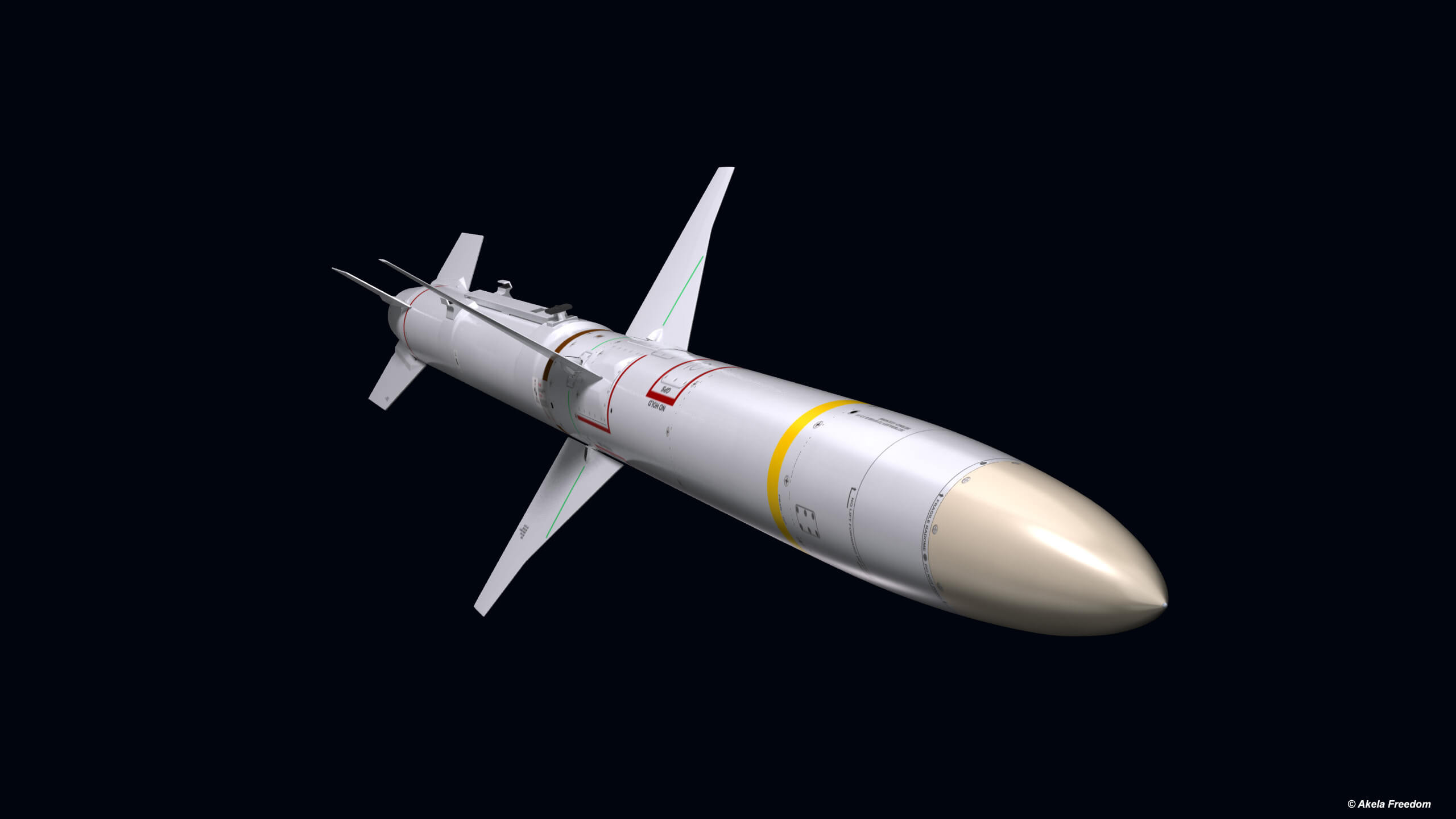 AGM-88E Missile 3D Model by Akela Freedom