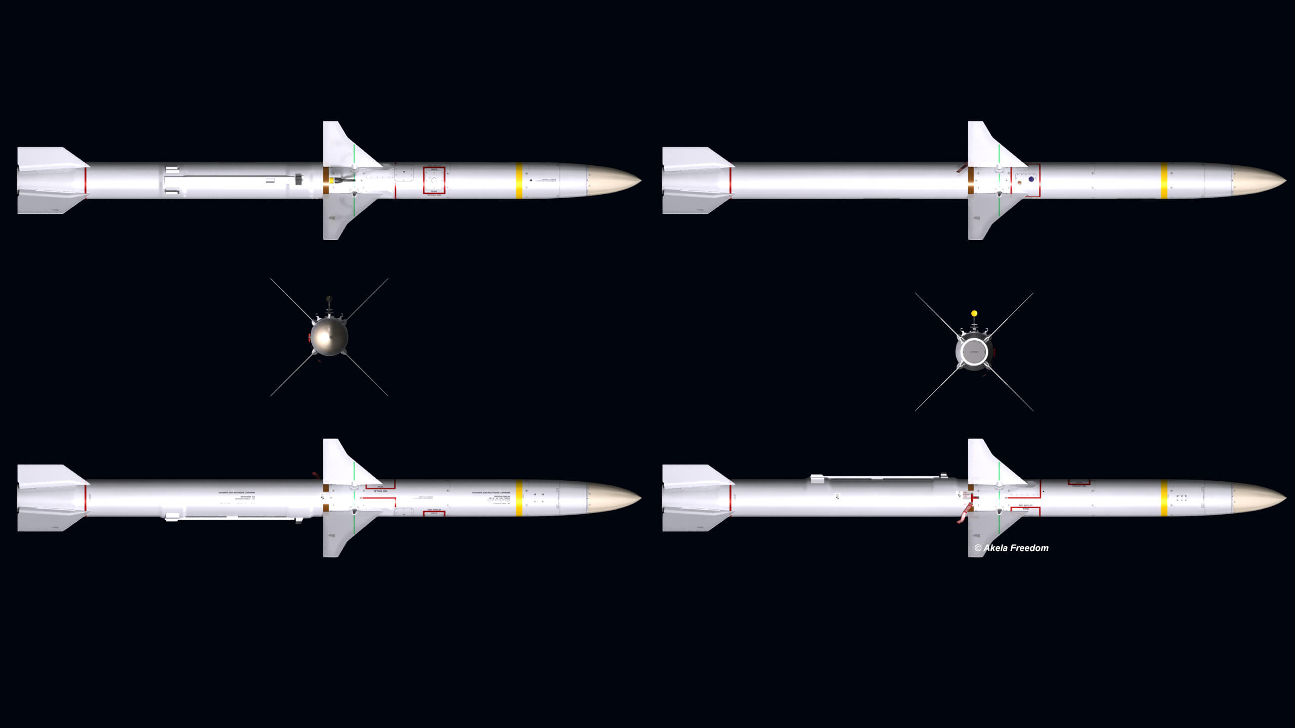 AGM-88E Missile 3D Model by Akela Freedom