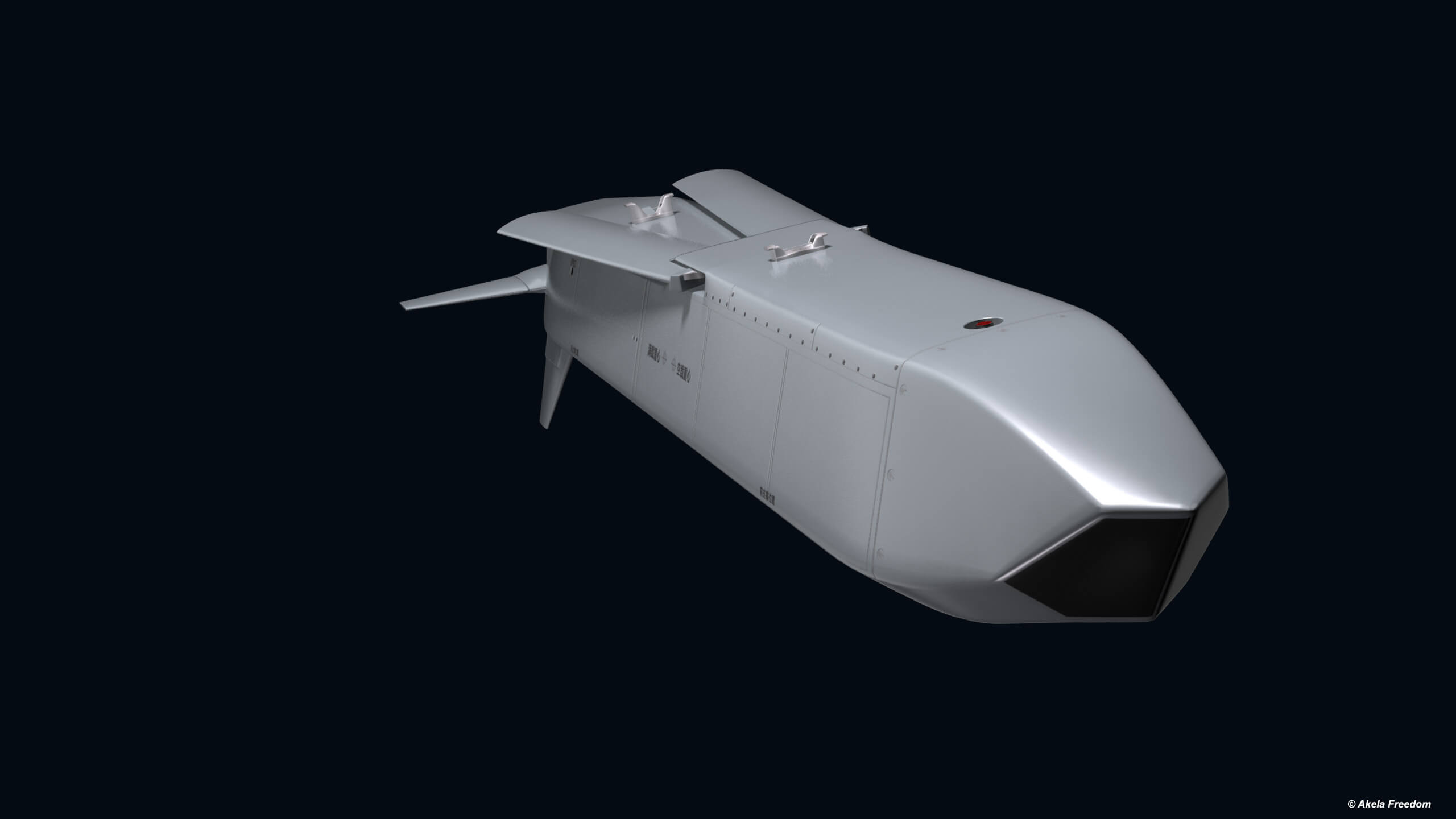 AKF-98A Missile 3D Model by Akela Freedom