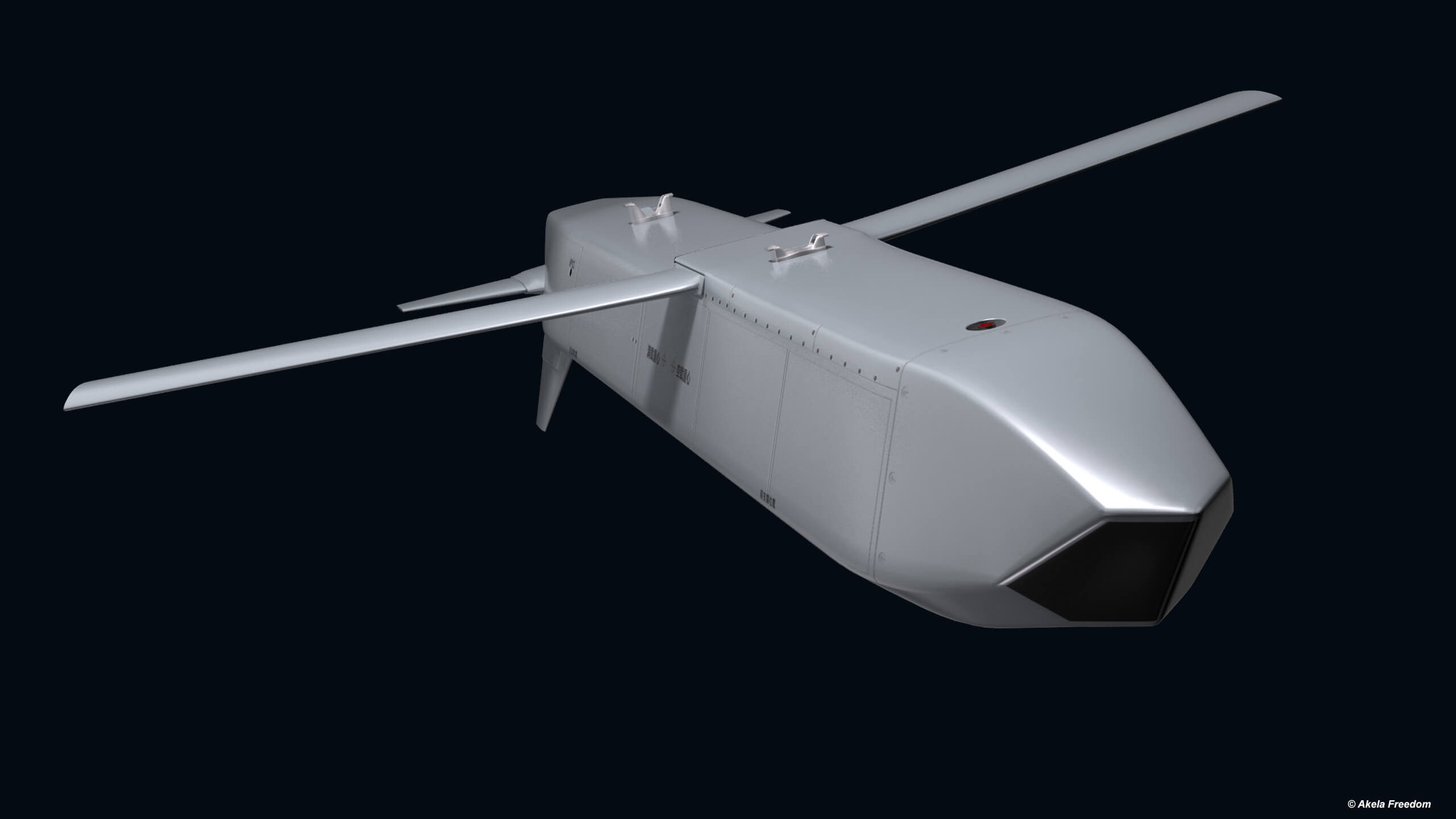 AKF-98A Missile 3D Model by Akela Freedom