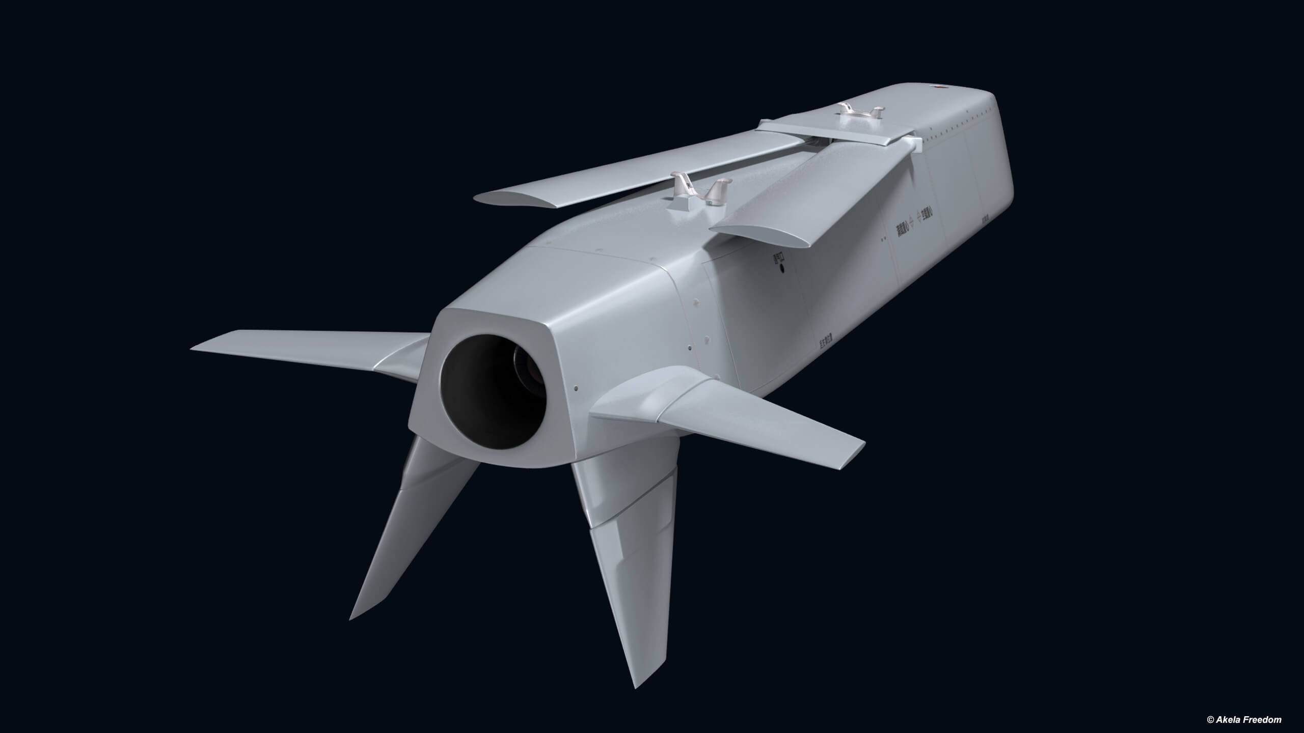 AKF-98A Missile 3D Model by Akela Freedom