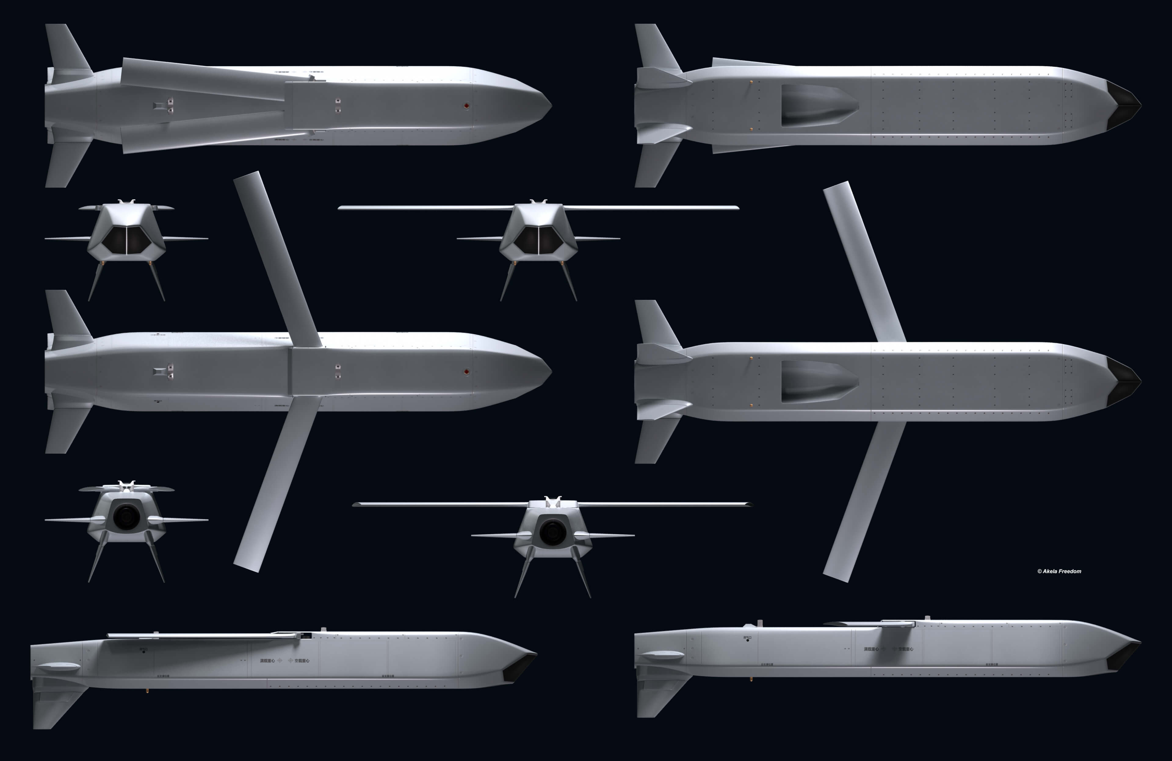 AKF-98A Missile 3D Model by Akela Freedom