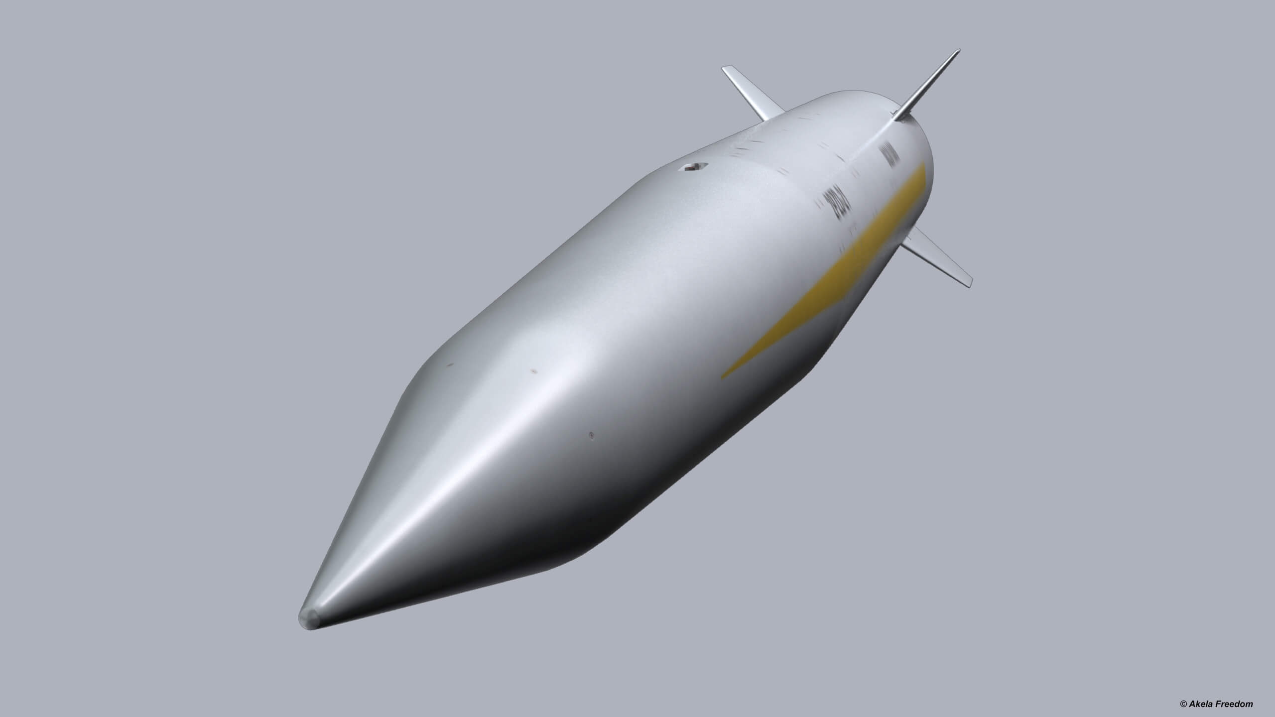 ALBM 2PZD-21 Missile 3D Model by Akela Freedom