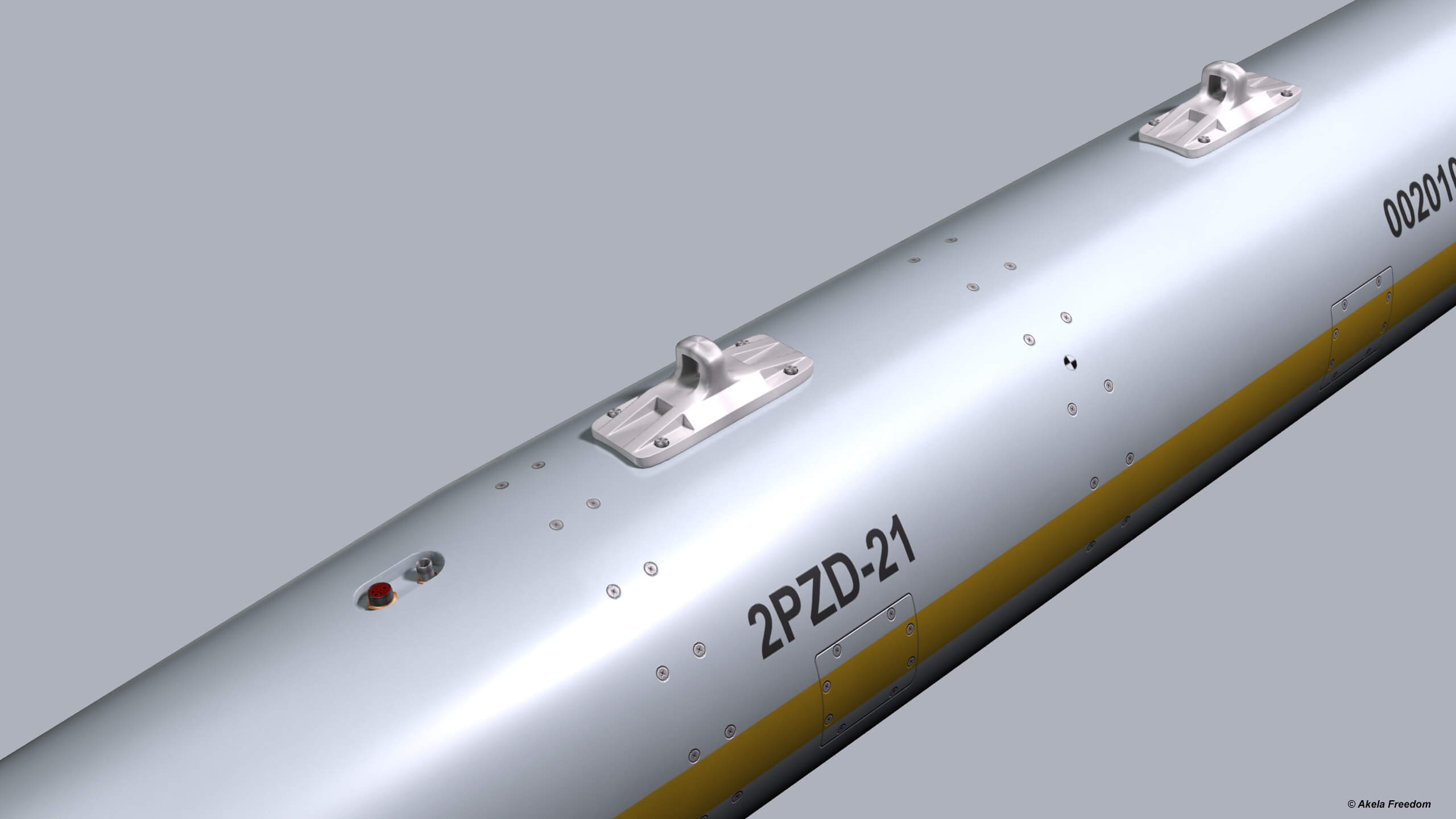 ALBM 2PZD-21 Missile 3D Model by Akela Freedom