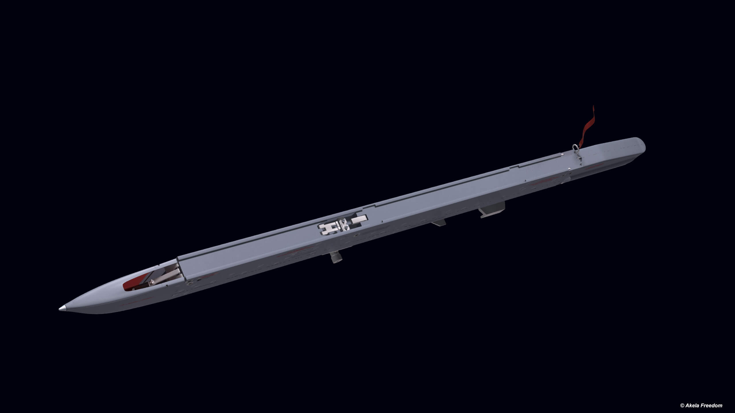 APU-60-I Launcher for R-60 Missile 3D Model by Akela Freedom