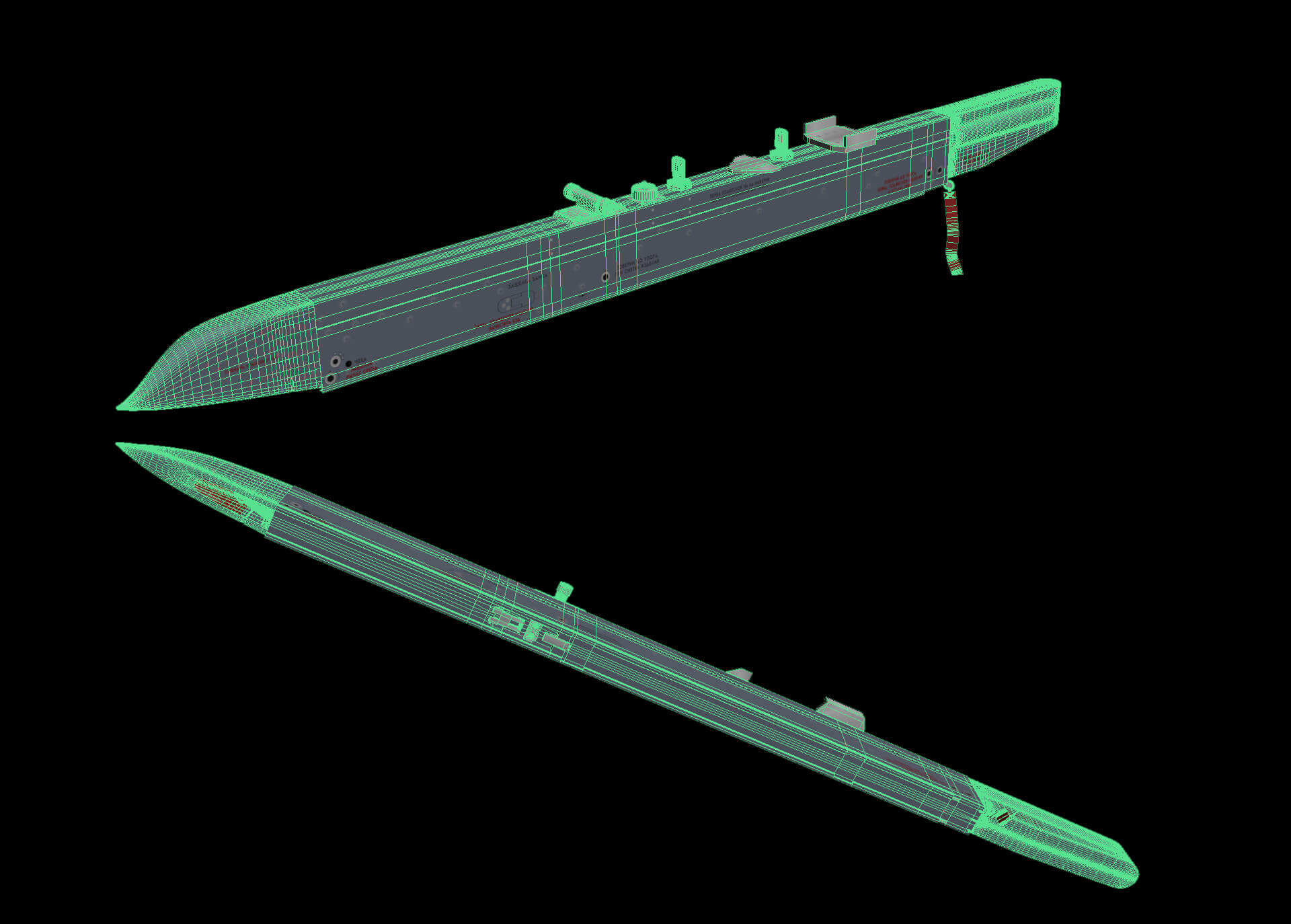 APU-60-I Launcher for R-60 Missile 3D Model by Akela Freedom
