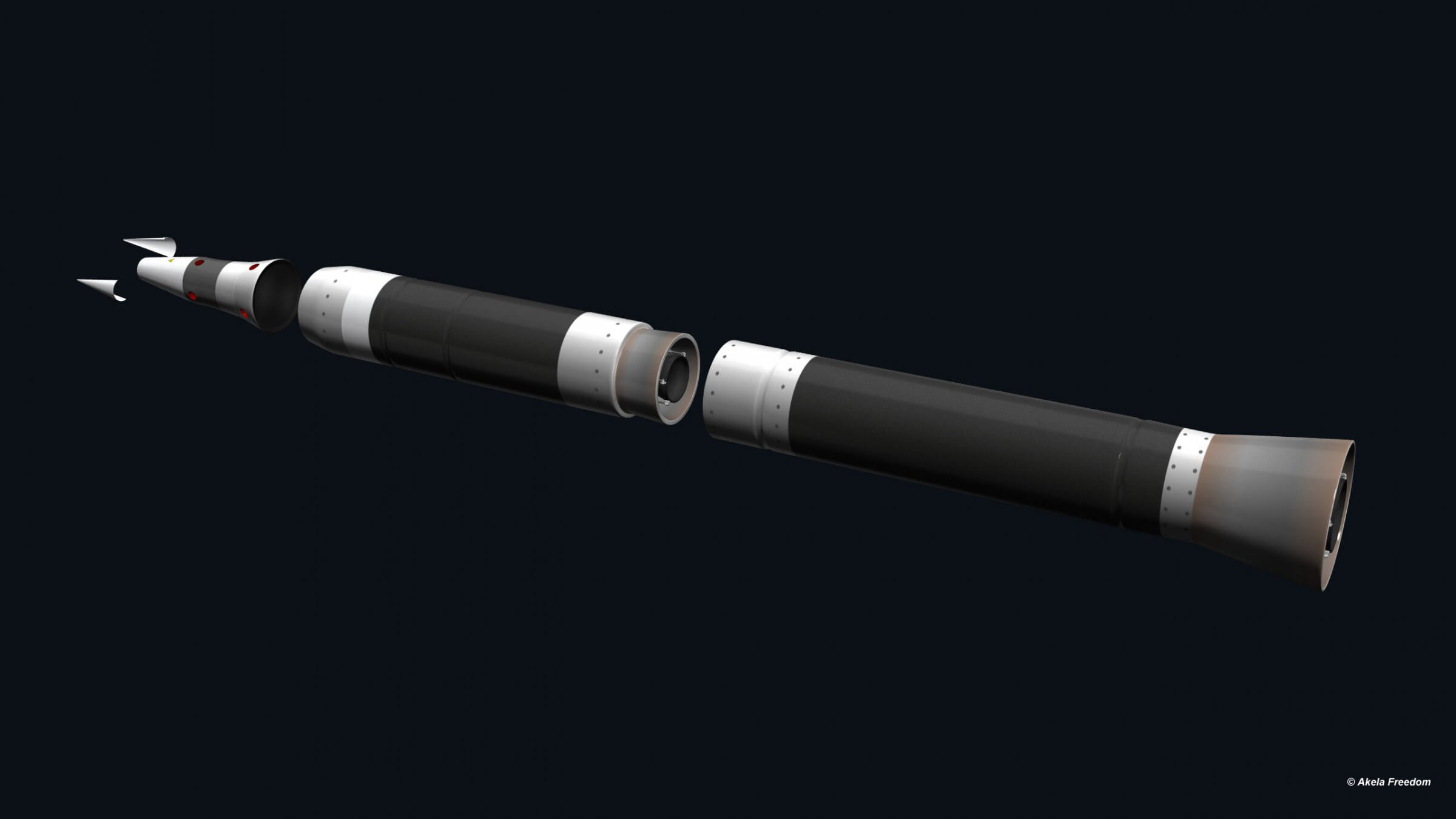 Aster 30 Block 2 BMD - 3D Model by Akela Freedom