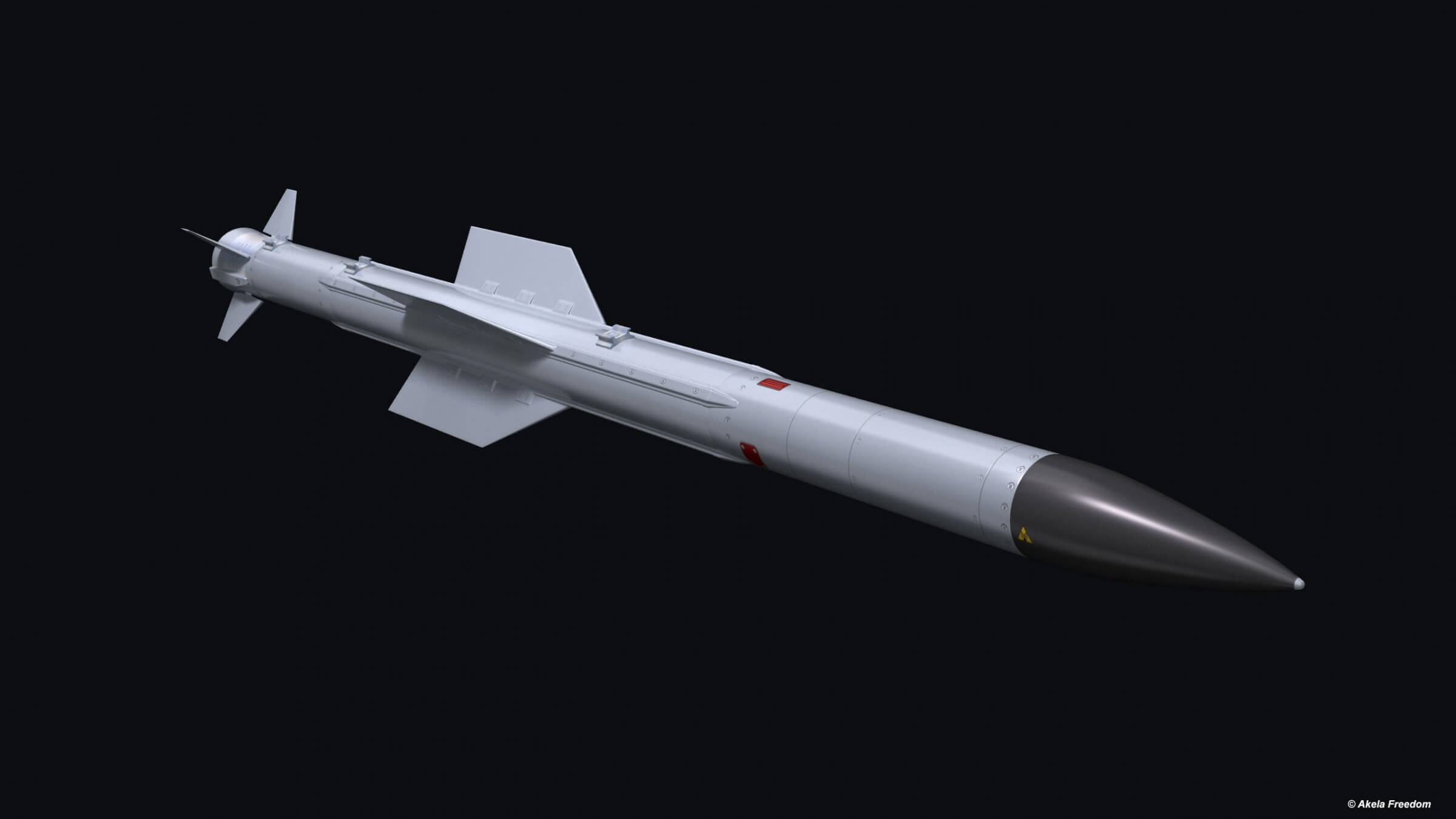 Astra Mk1 Missile - 3D Model by Akela Freedom
