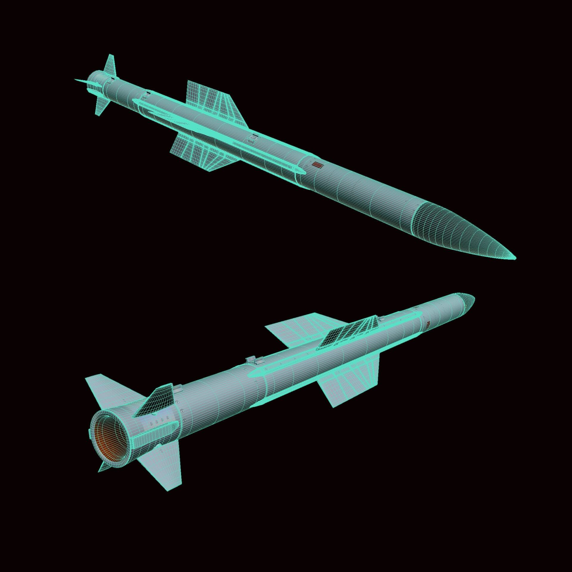 Astra Mk1 Missile - 3D Model by Akela Freedom