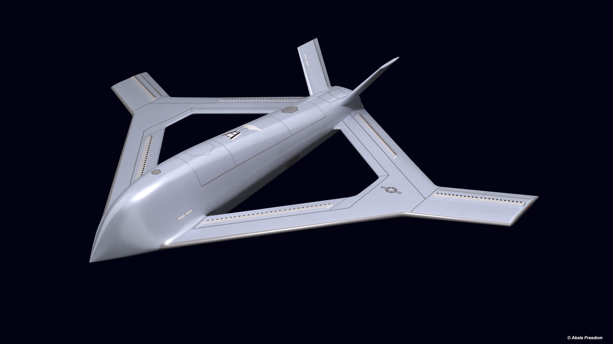 Aurora Crane UCAV - 3D Model by Akela Freedom