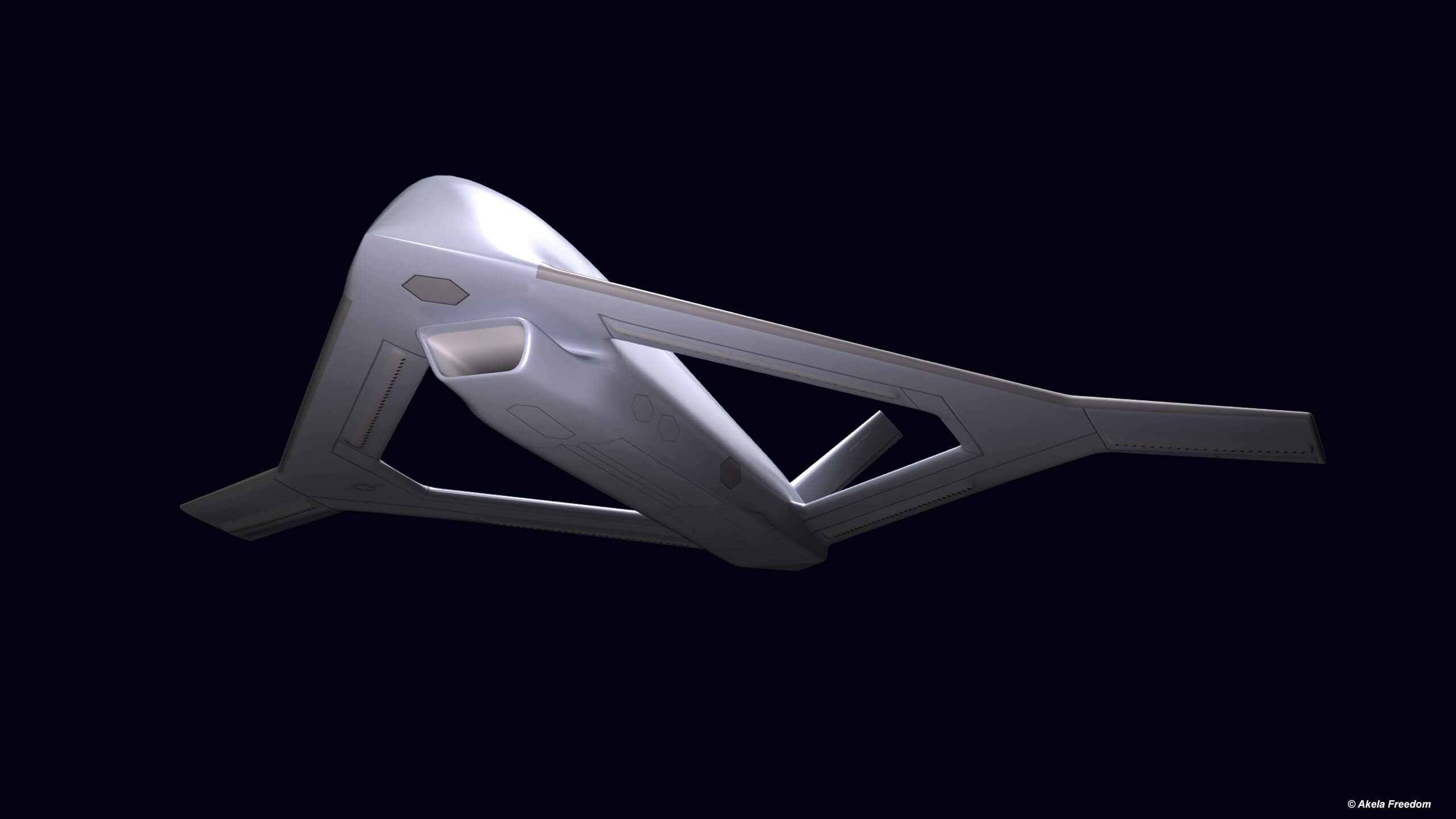 Aurora Crane UCAV - 3D Model by Akela Freedom