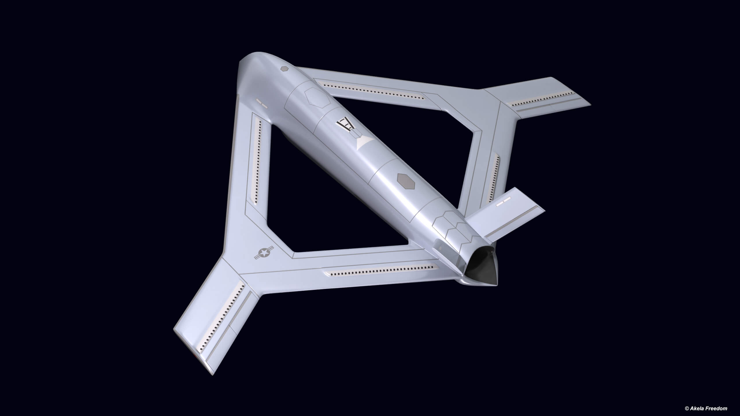 Aurora Crane UCAV - 3D Model by Akela Freedom