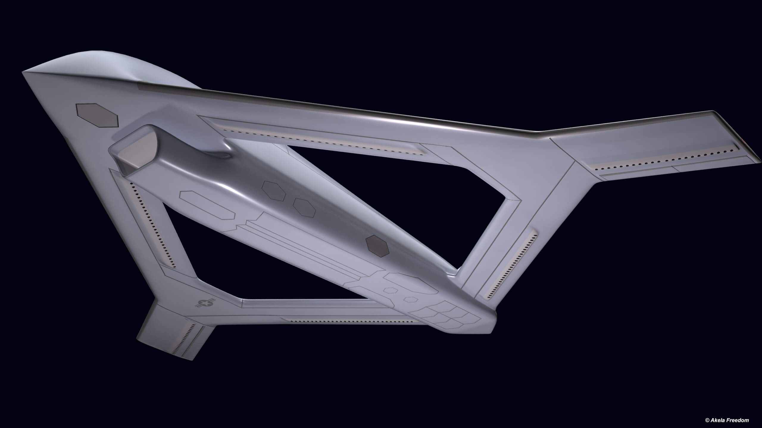 Aurora Crane UCAV - 3D Model by Akela Freedom