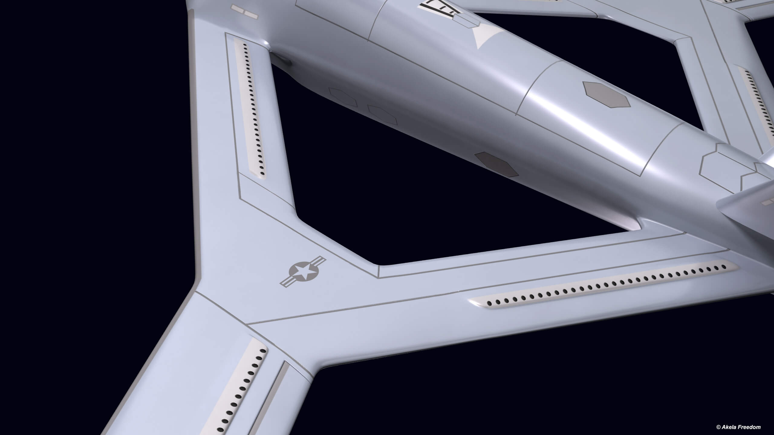 Aurora Crane UCAV - 3D Model by Akela Freedom