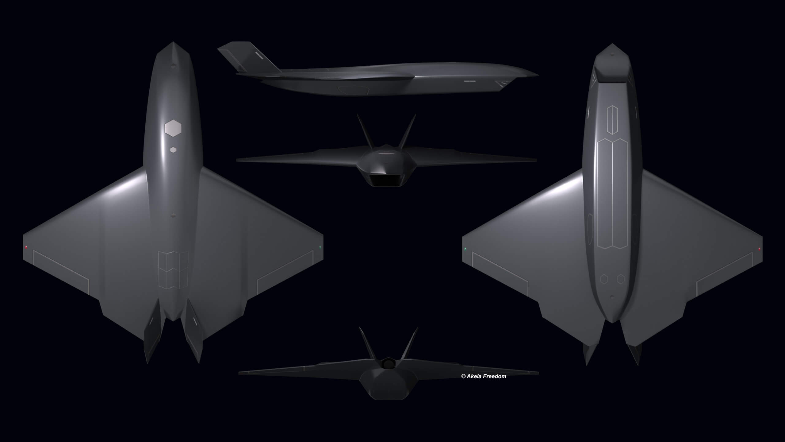 BAE ACP UCAV - 3D Model by Akela Freedom