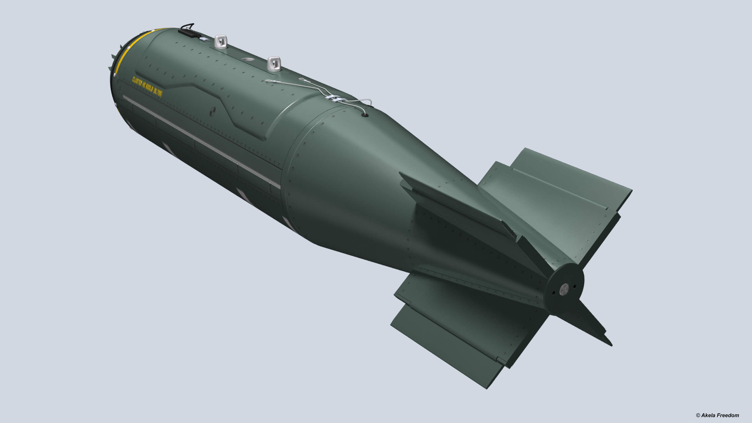 BL755 Cluster Bomb - 3D Model by Akela Freedom