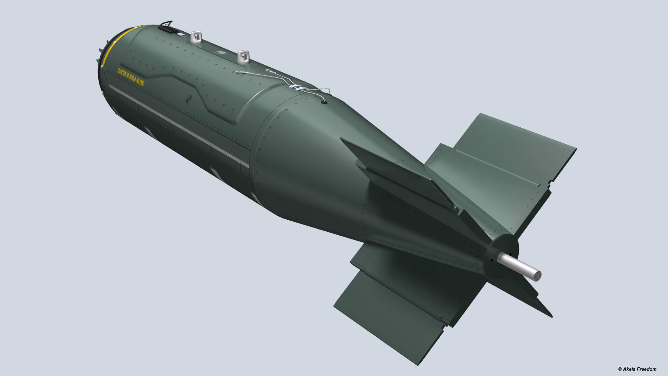 BL755 Cluster Bomb - 3D Model by Akela Freedom