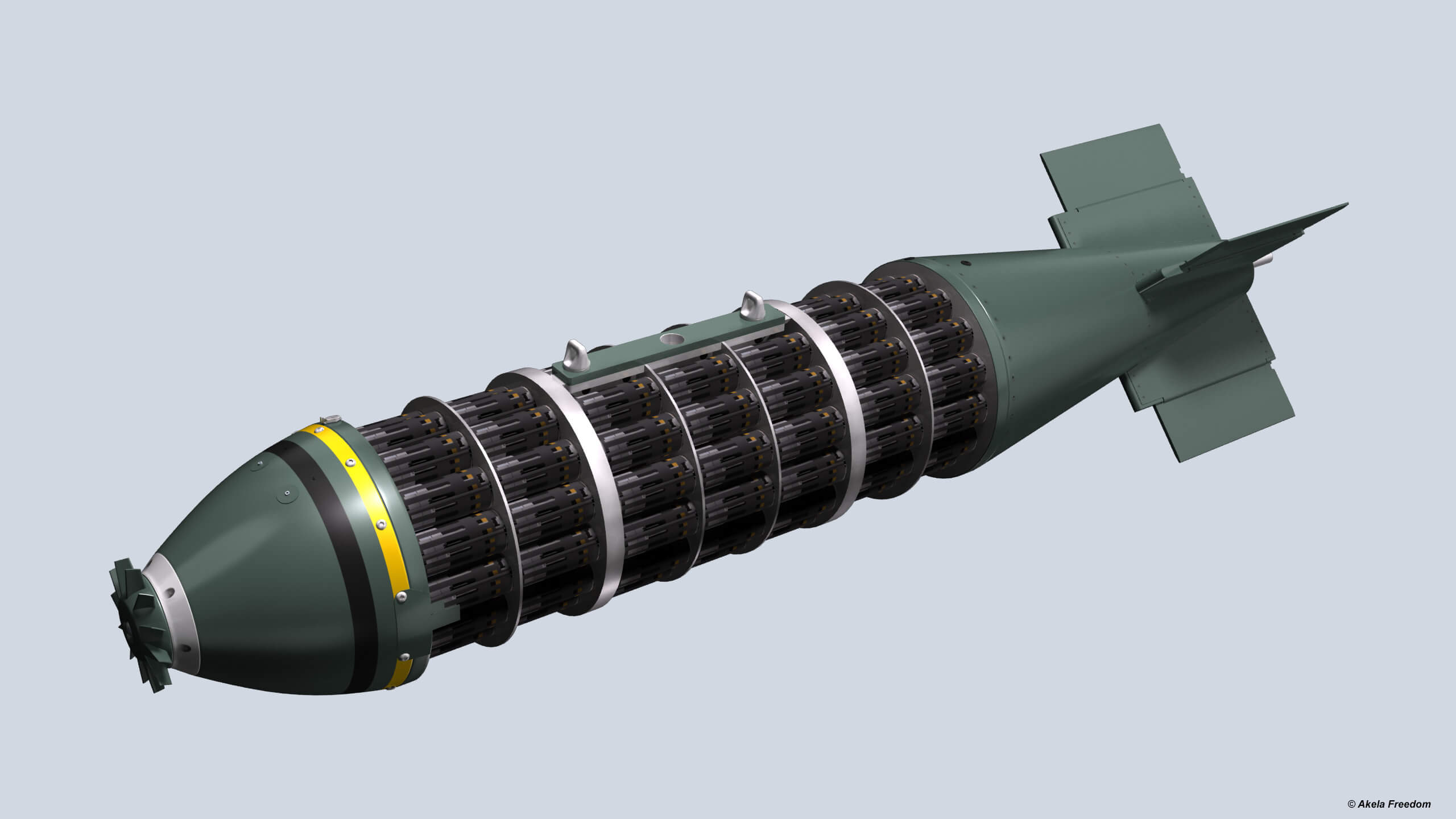 BL755 Cluster Bomb - 3D Model by Akela Freedom