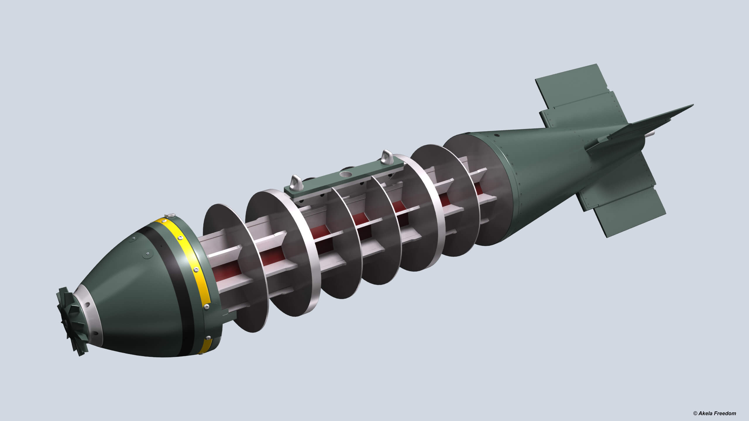 BL755 Cluster Bomb - 3D Model by Akela Freedom