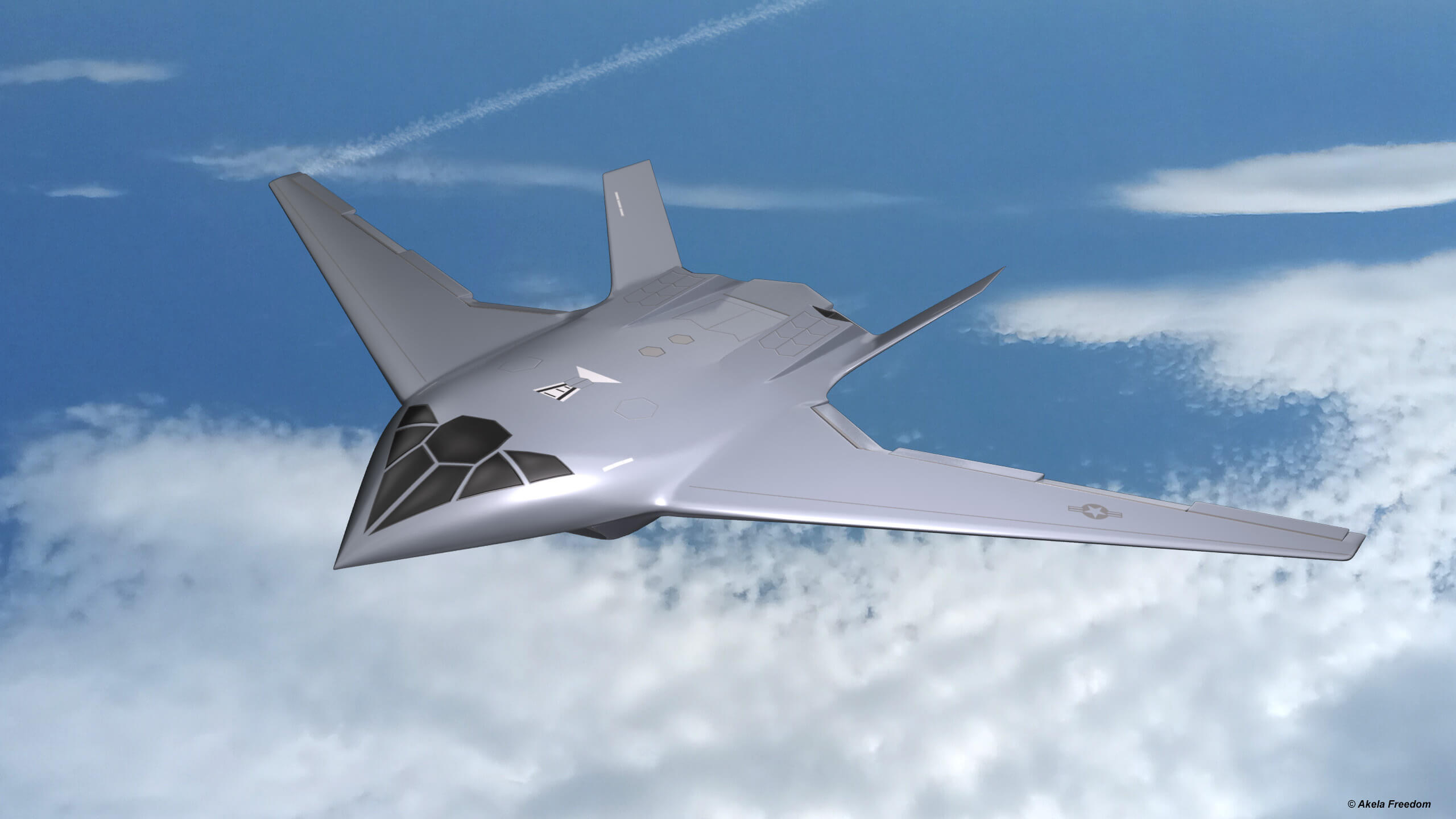 Boeing Blended Wing Body Concept - 3D Model by Akela Freedom