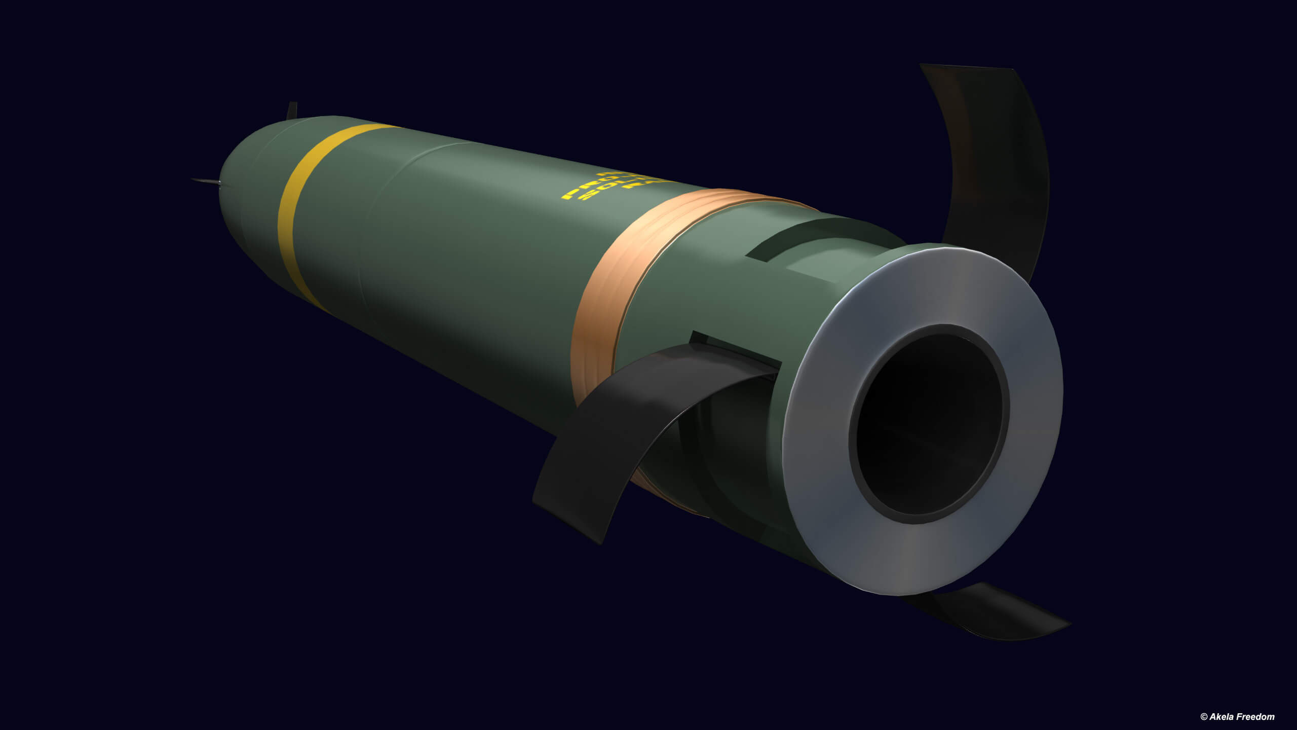 Boeing-Nammo 155 3D Model by Akela Freedom