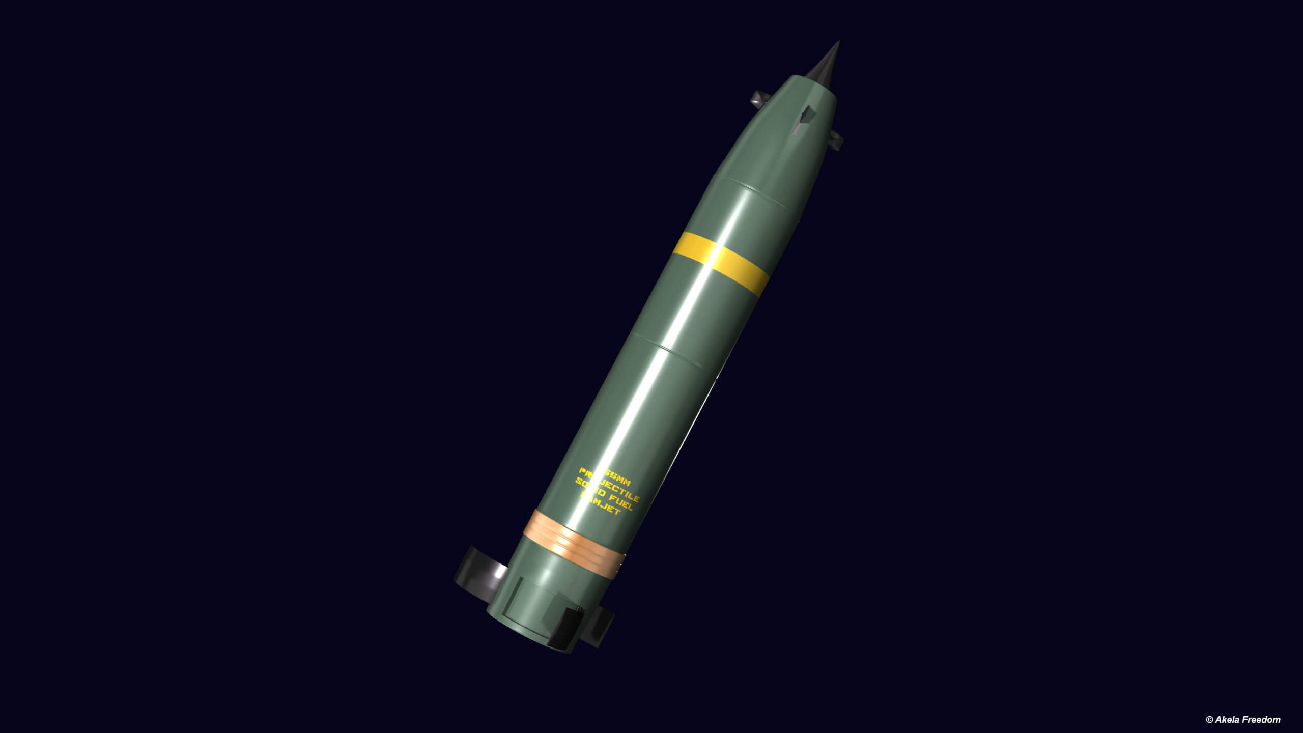 Boeing-Nammo 155 3D Model by Akela Freedom