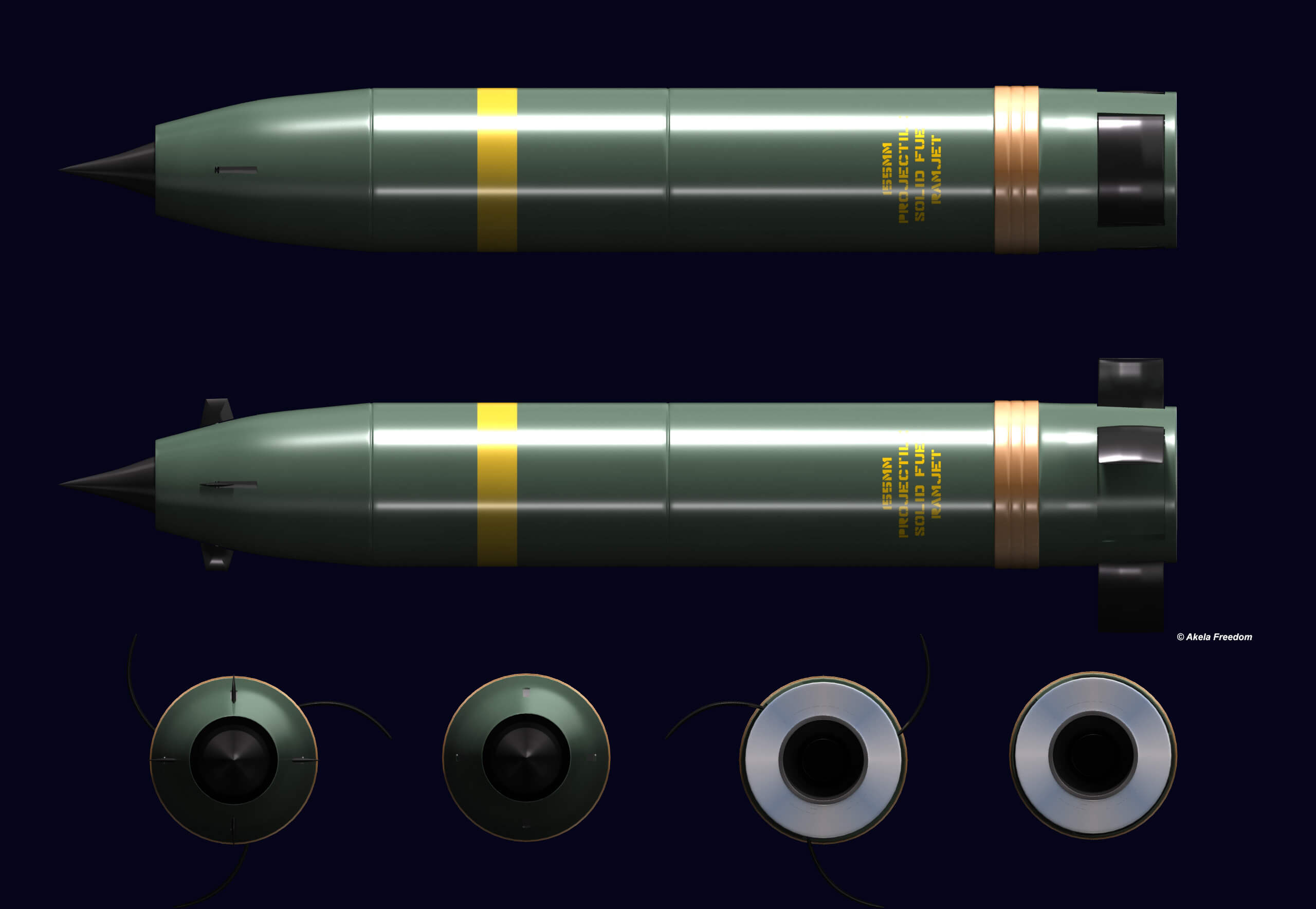 Boeing-Nammo 155 3D Model by Akela Freedom