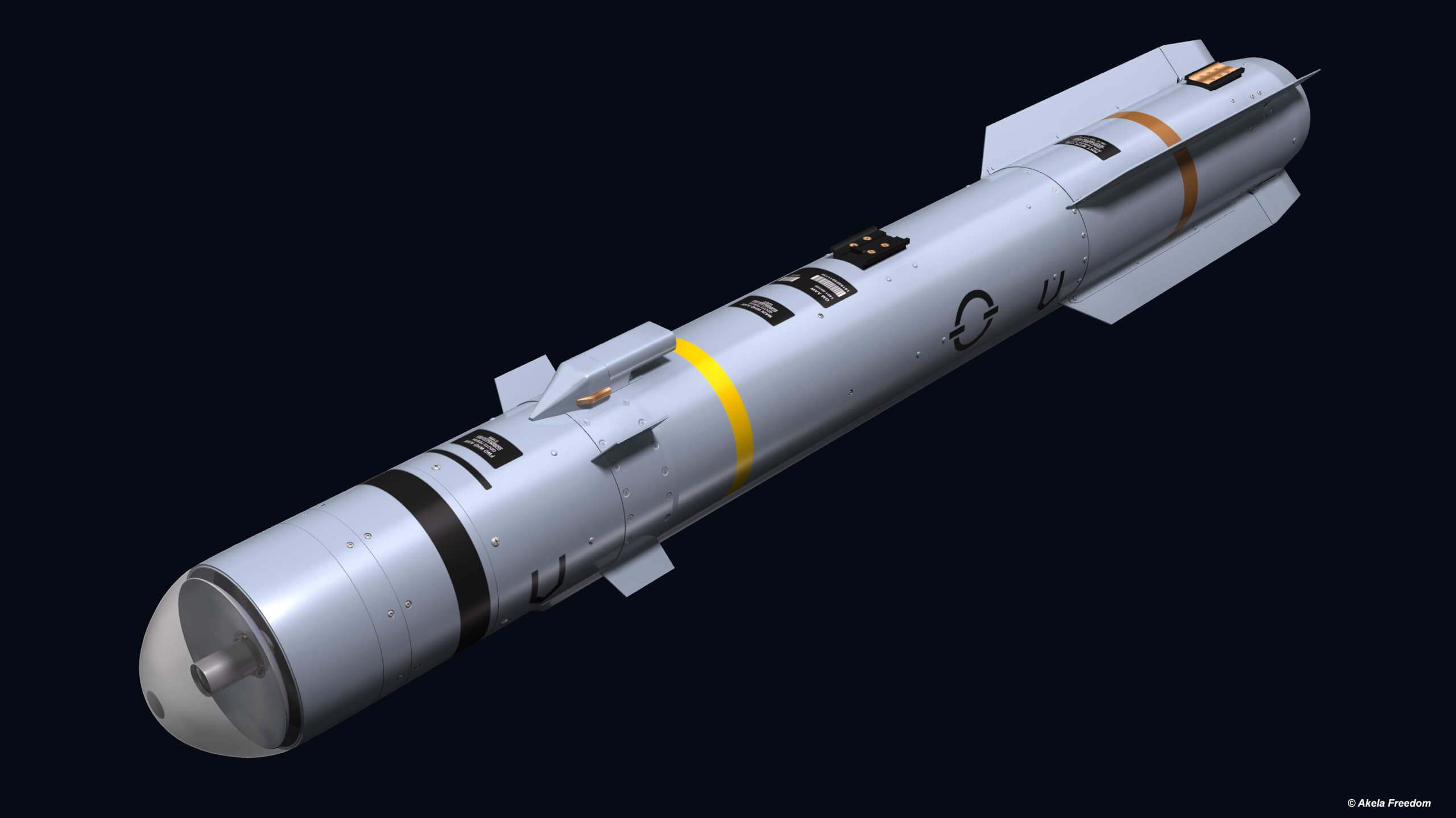 Brimstone 2 Missile - 3D Model by Akela Freedom