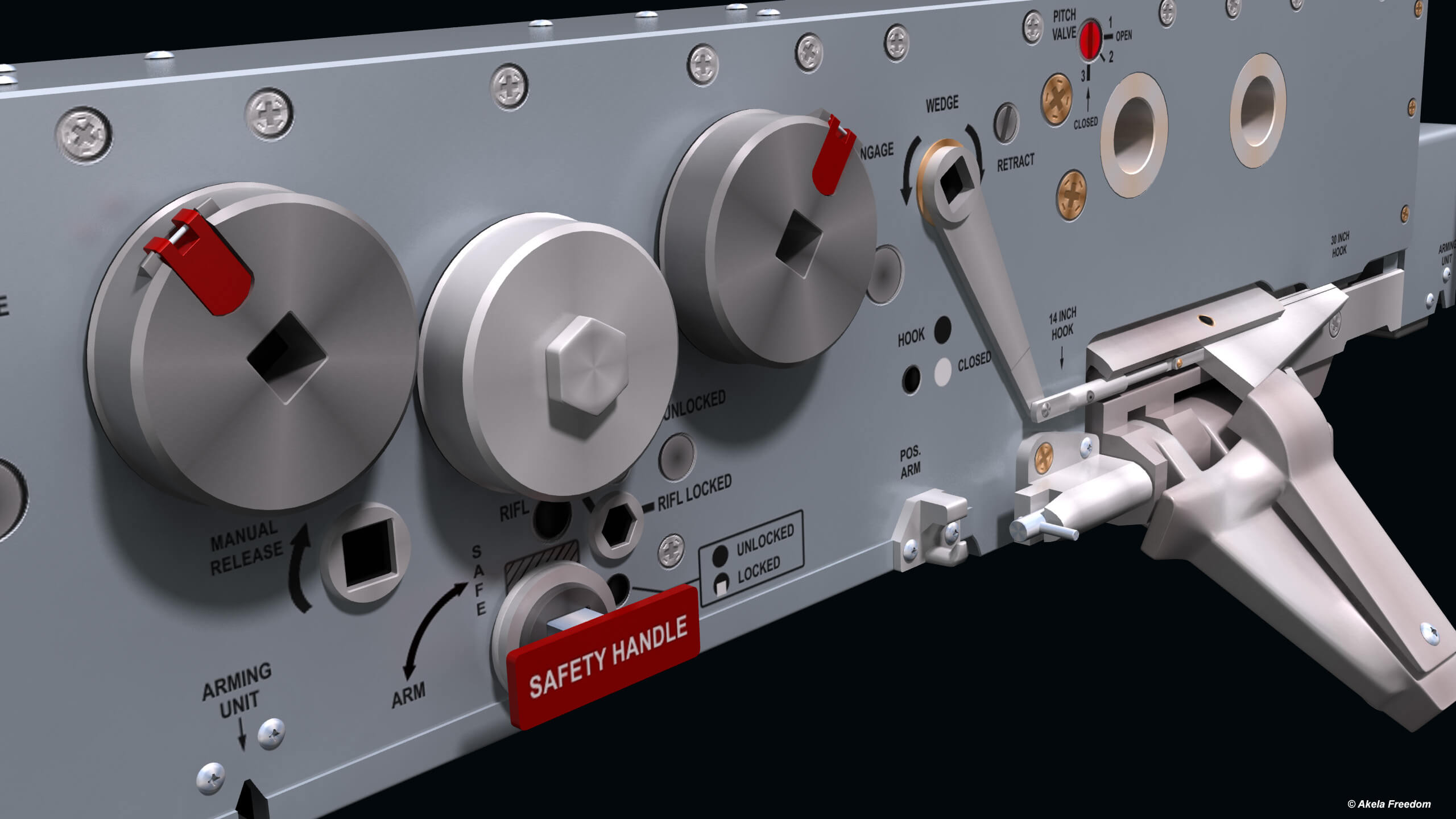 BRU-47A Weapon Rack 3D Model by Akela Freedom