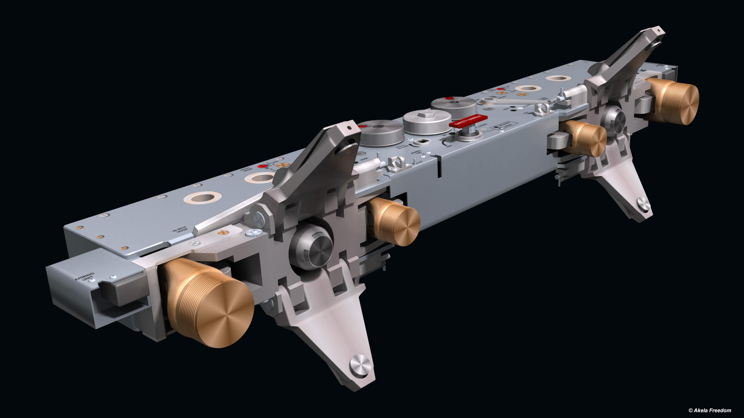 BRU-47A Weapon Rack 3D Model by Akela Freedom