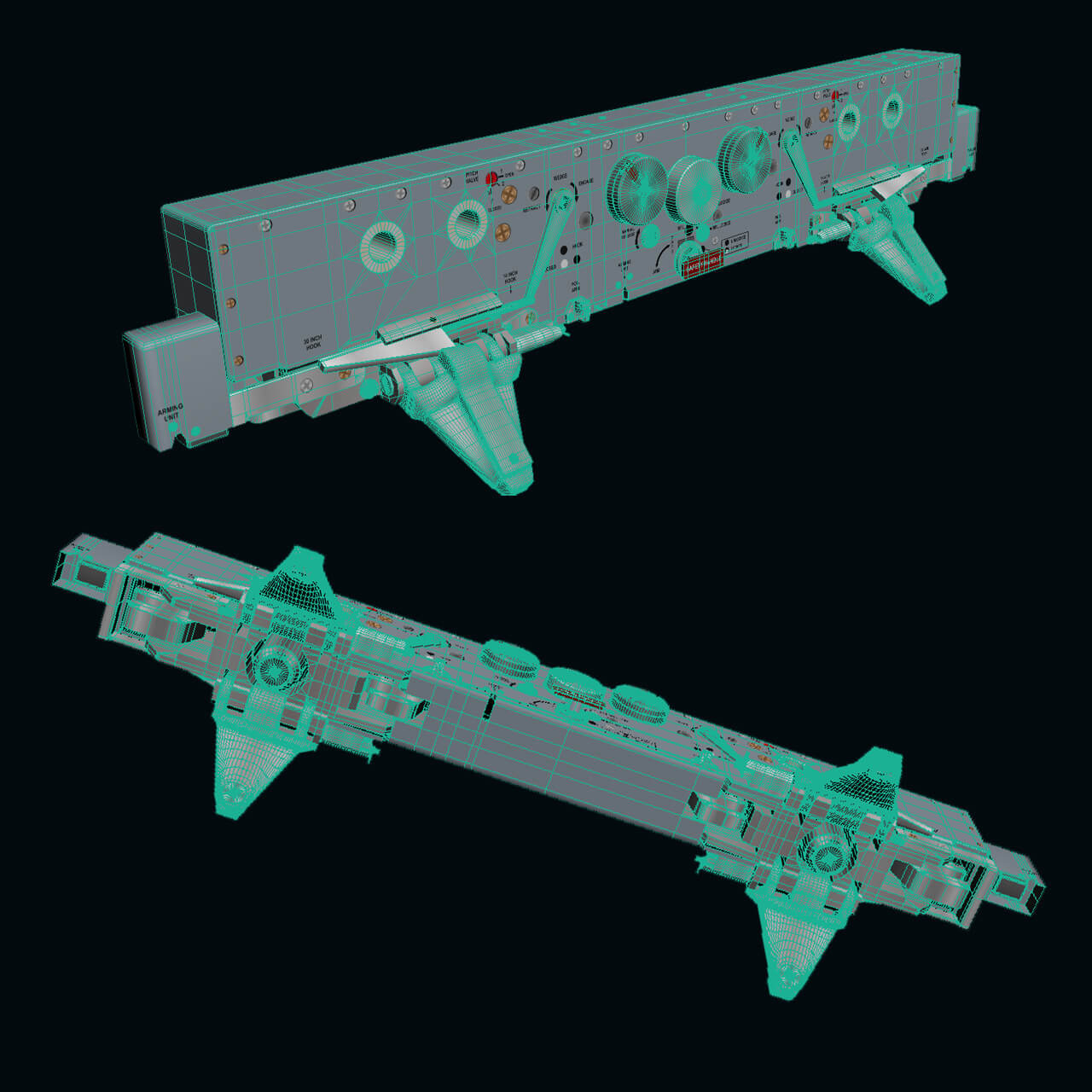 BRU-47A Weapon Rack 3D Model by Akela Freedom