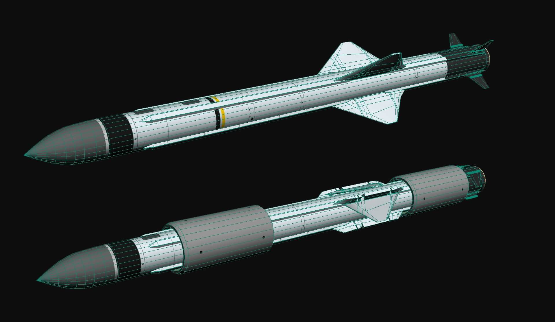 EXOCET MM40 Block 2 - 3D Model by Akela Freedom