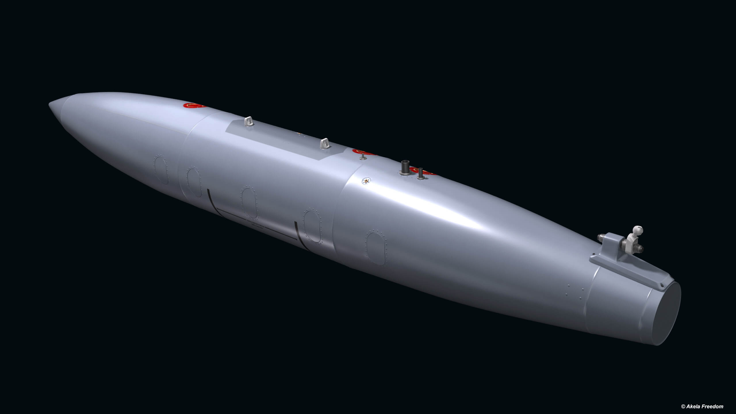 Fuel Tank for F-22 Raptor 3D Model by Akela Freedom