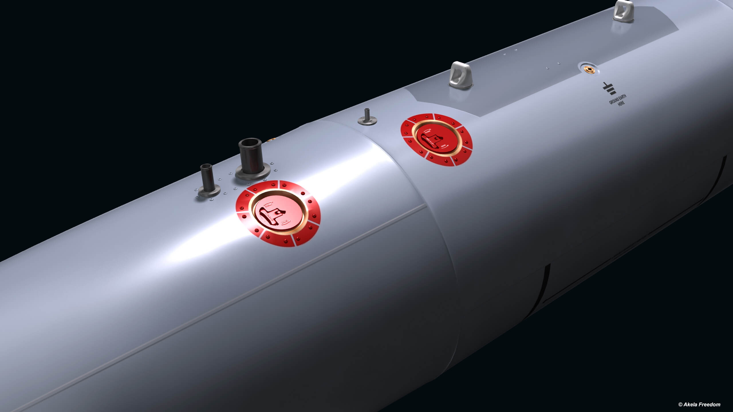 Fuel Tank for F-22 Raptor 3D Model by Akela Freedom