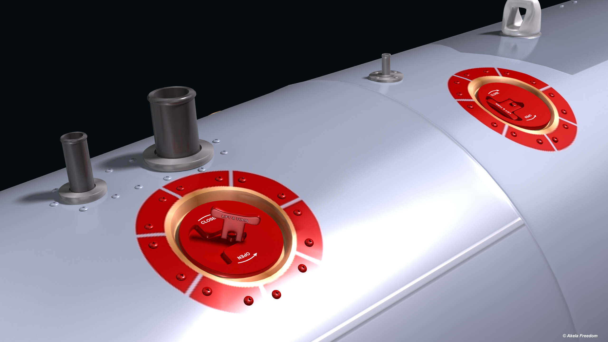 Fuel Tank for F-22 Raptor 3D Model by Akela Freedom