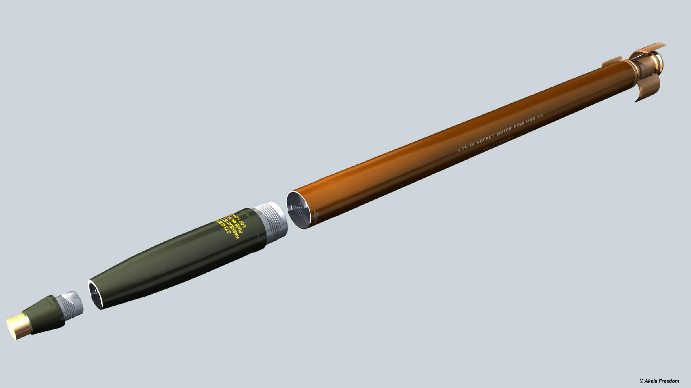 FZ Unguided Rockets - 3D Model by Akela Freedom