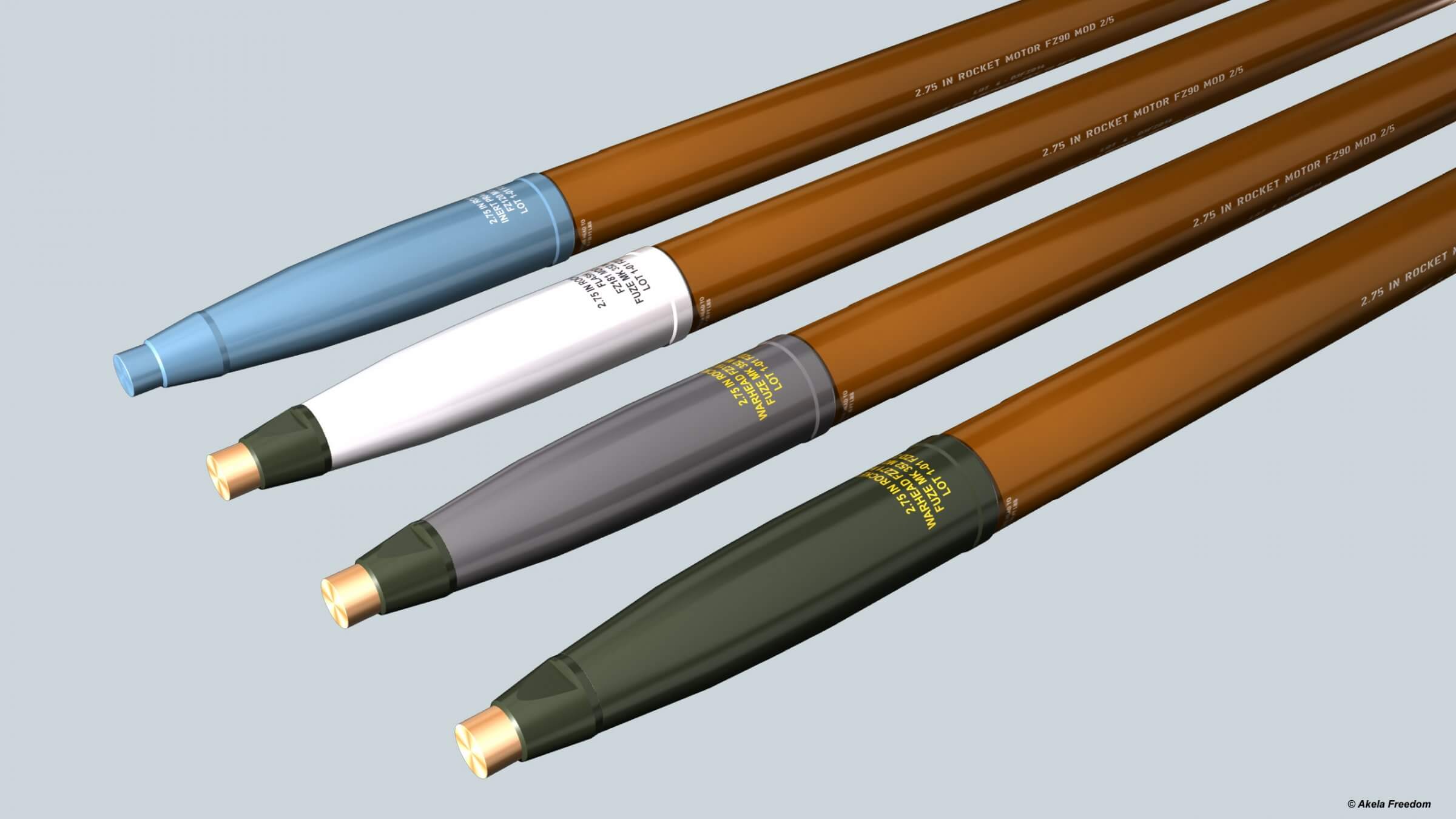 FZ Unguided Rockets - 3D Model by Akela Freedom