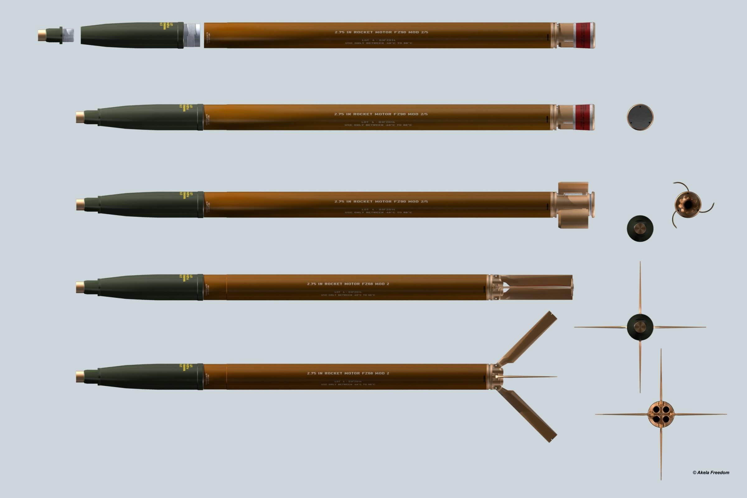 FZ Unguided Rockets - 3D Model by Akela Freedom