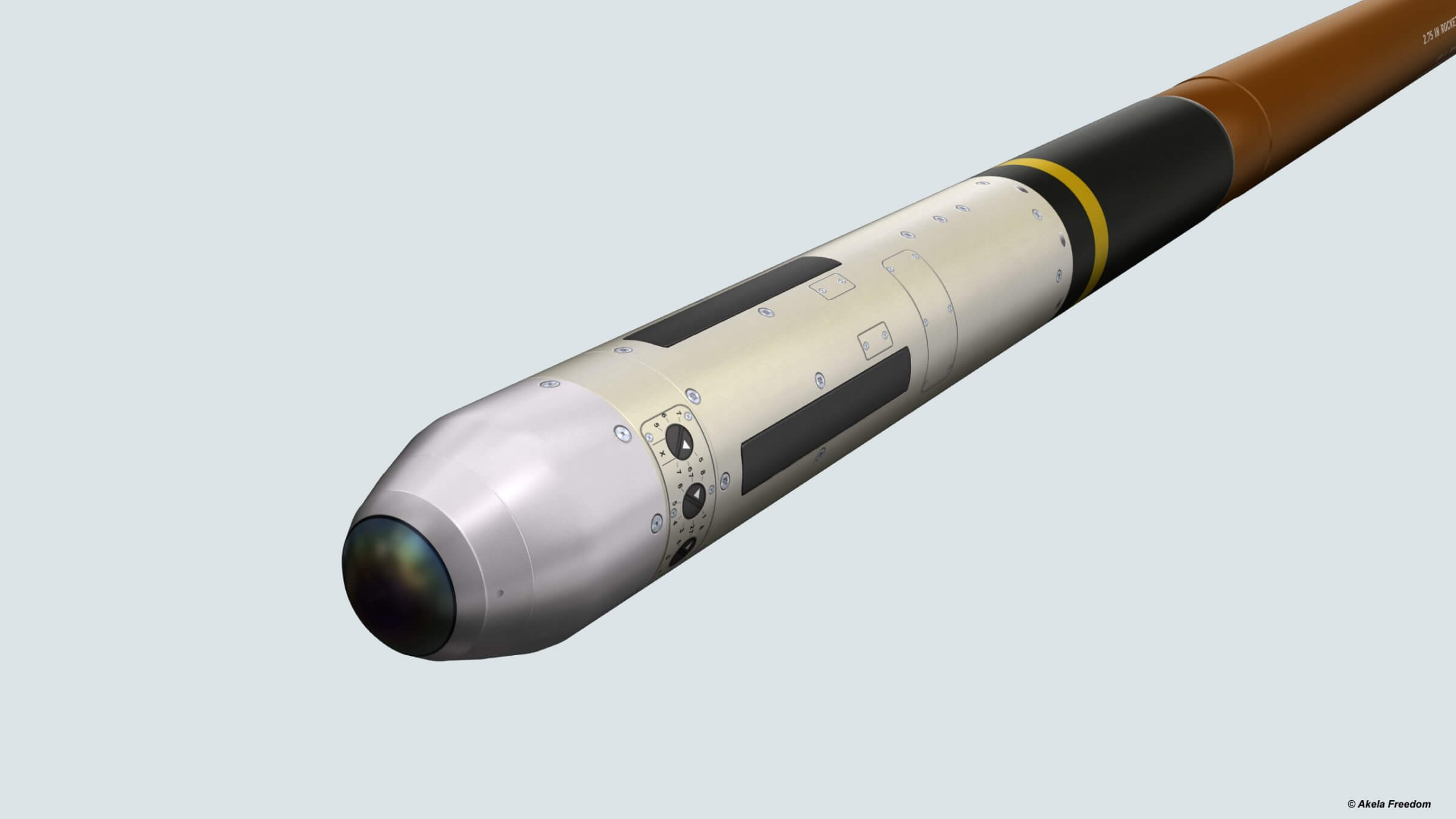 FZ275 LGR Laser Guided Rocket - 3D Model by Akela Freedom