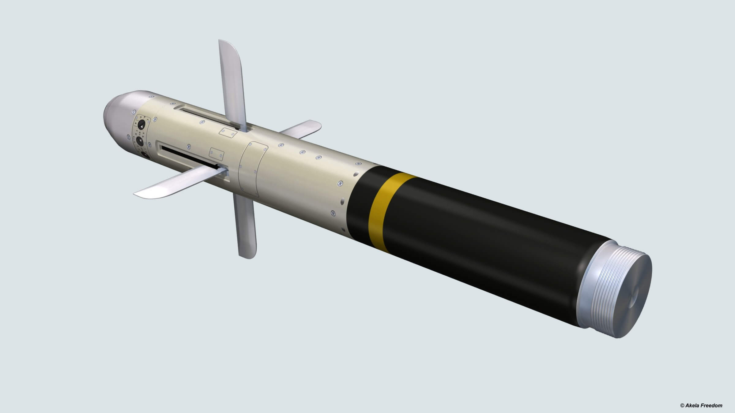 FZ275 LGR Laser Guided Rocket - 3D Model by Akela Freedom