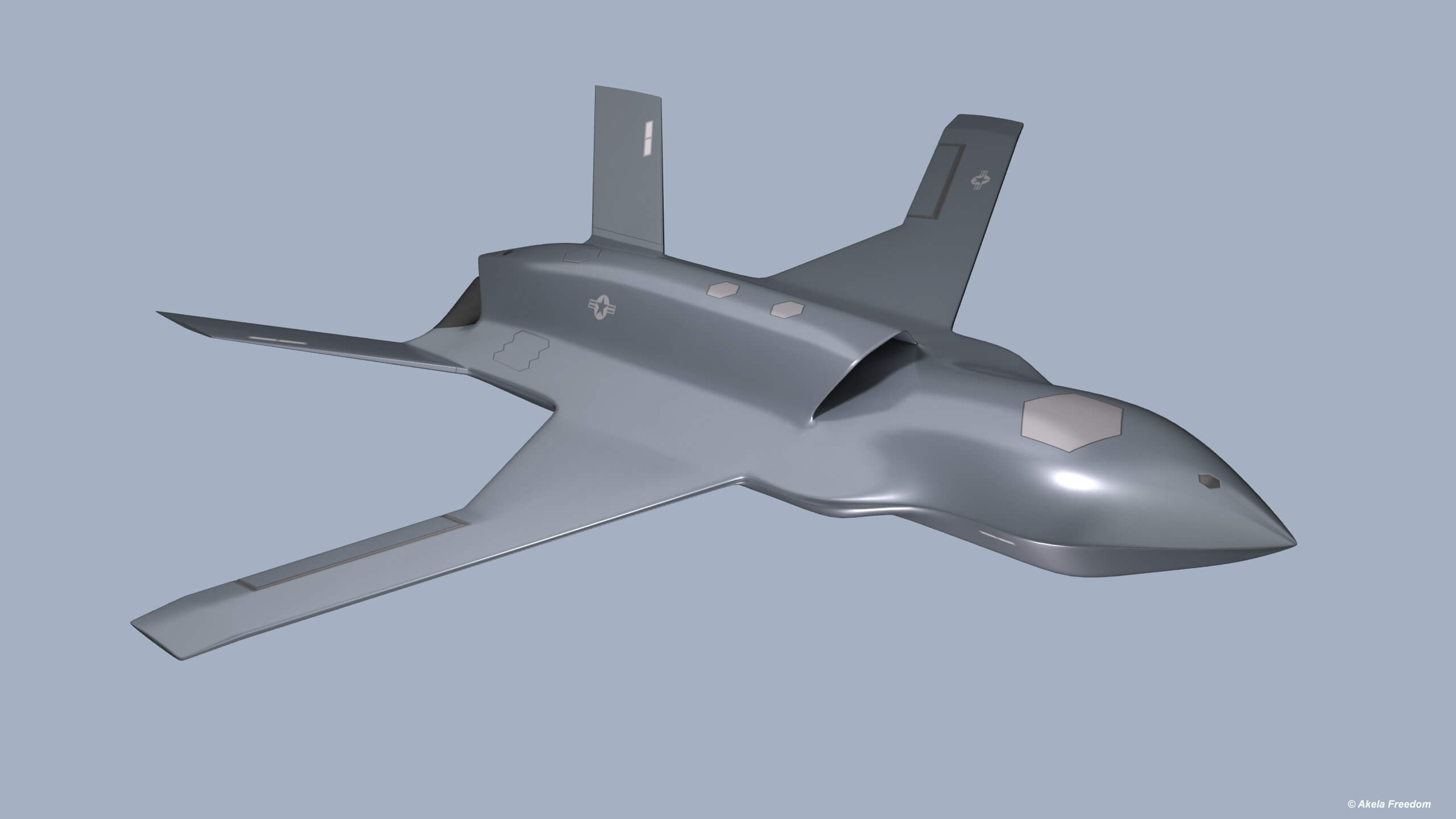 Gambit 1 UAV - 3D Model by Akela Freedom