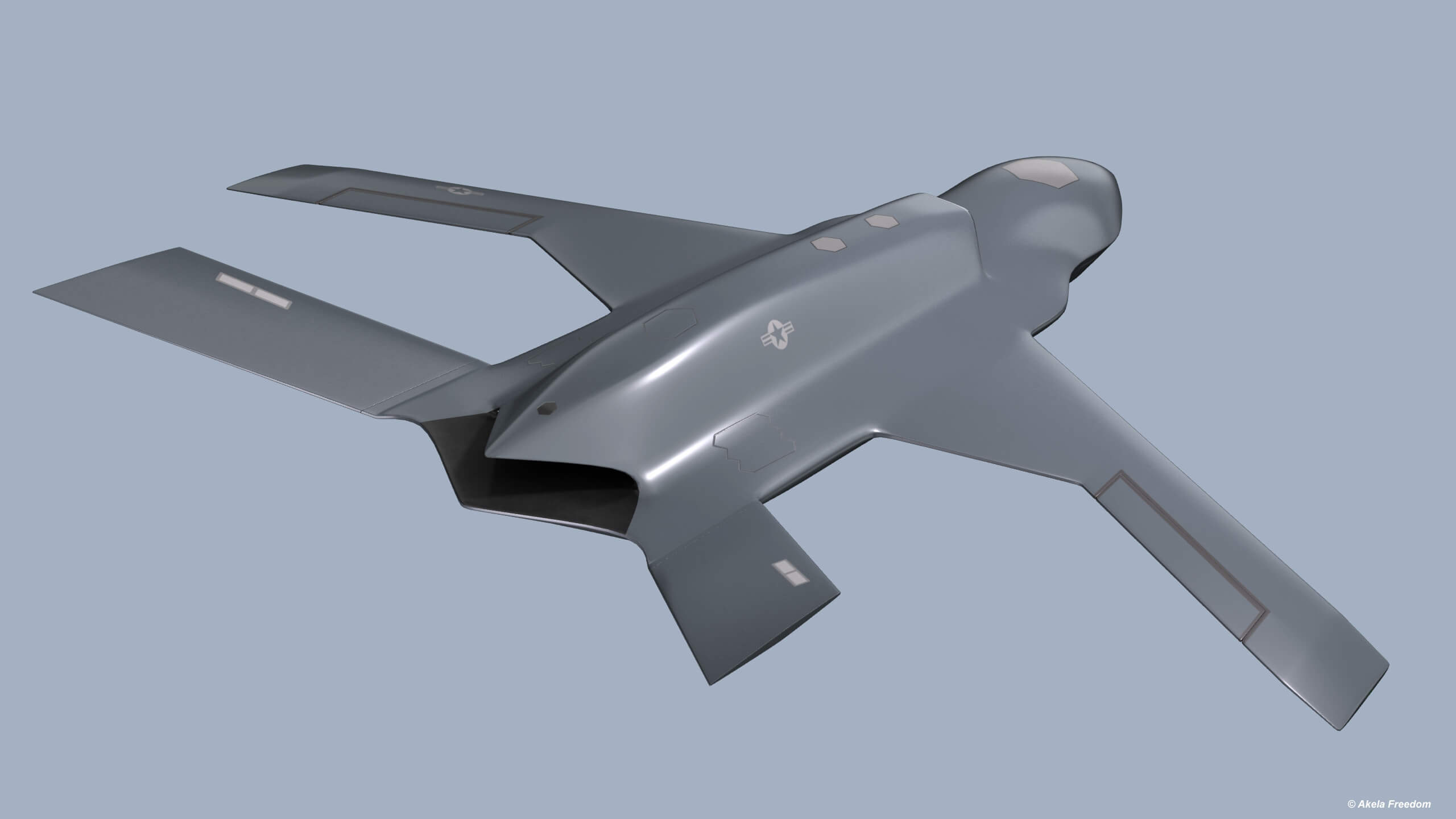 Gambit 1 UAV - 3D Model by Akela Freedom