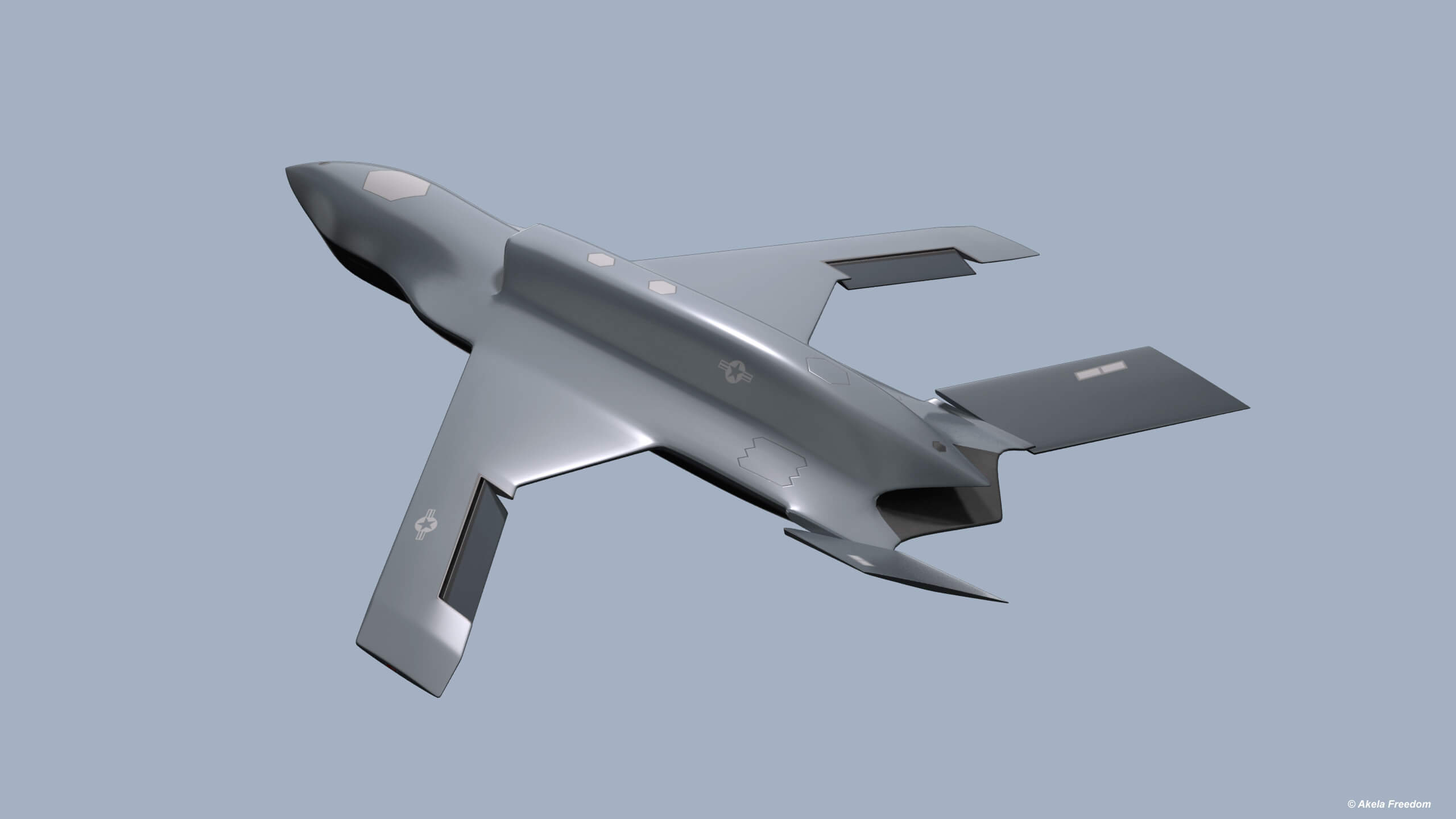 Gambit 1 UAV - 3D Model by Akela Freedom