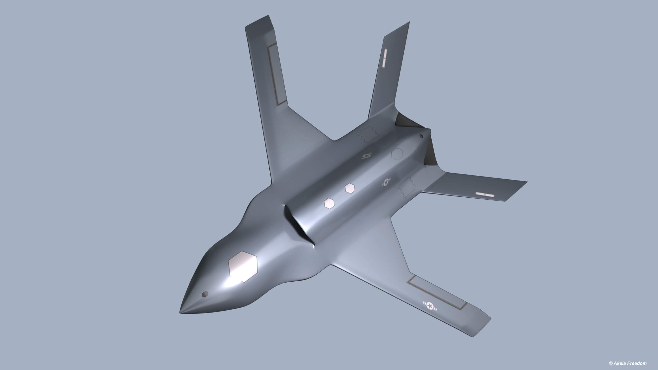 Gambit 1 UAV - 3D Model by Akela Freedom