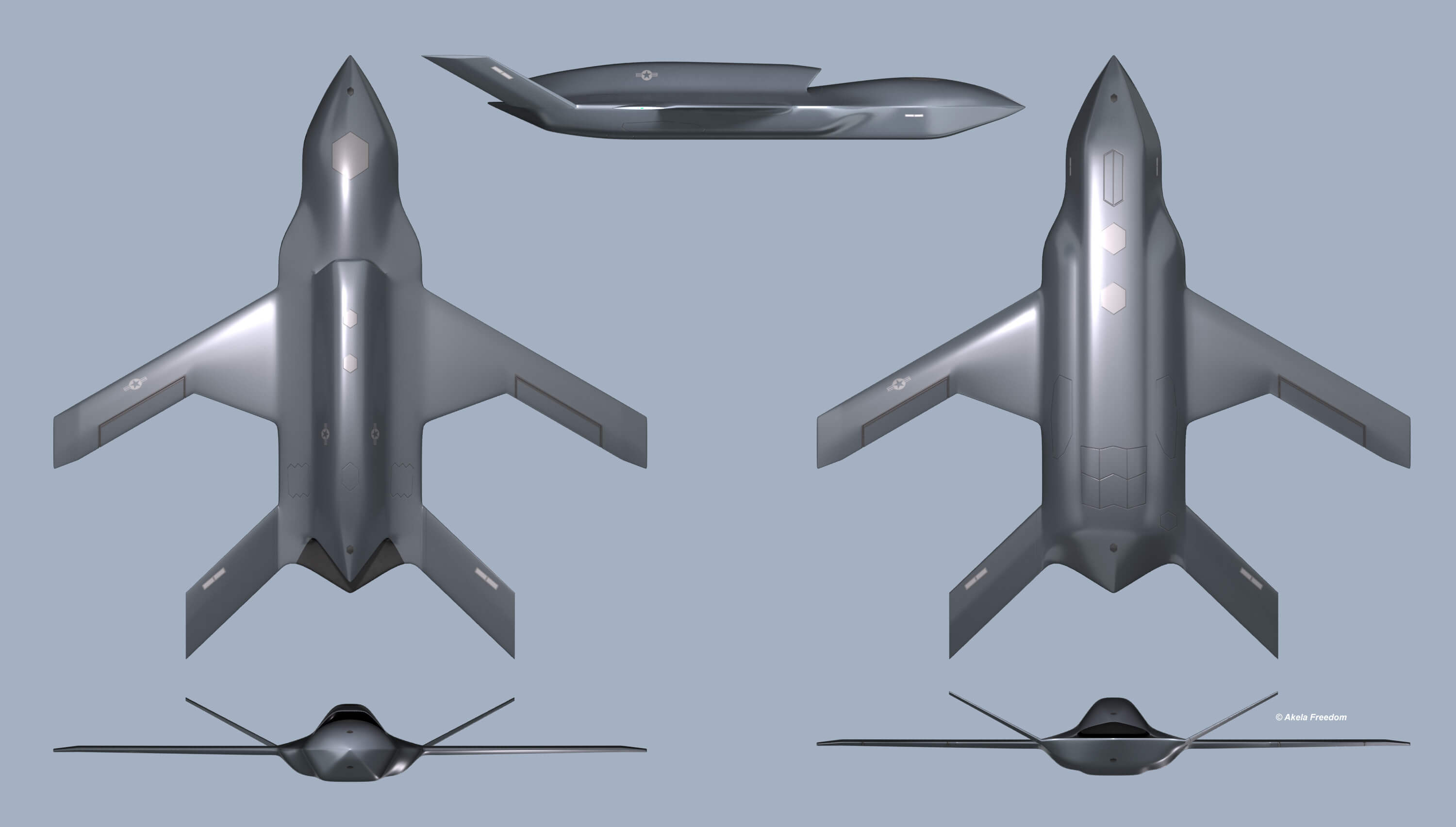 Gambit 1 UAV - 3D Model by Akela Freedom