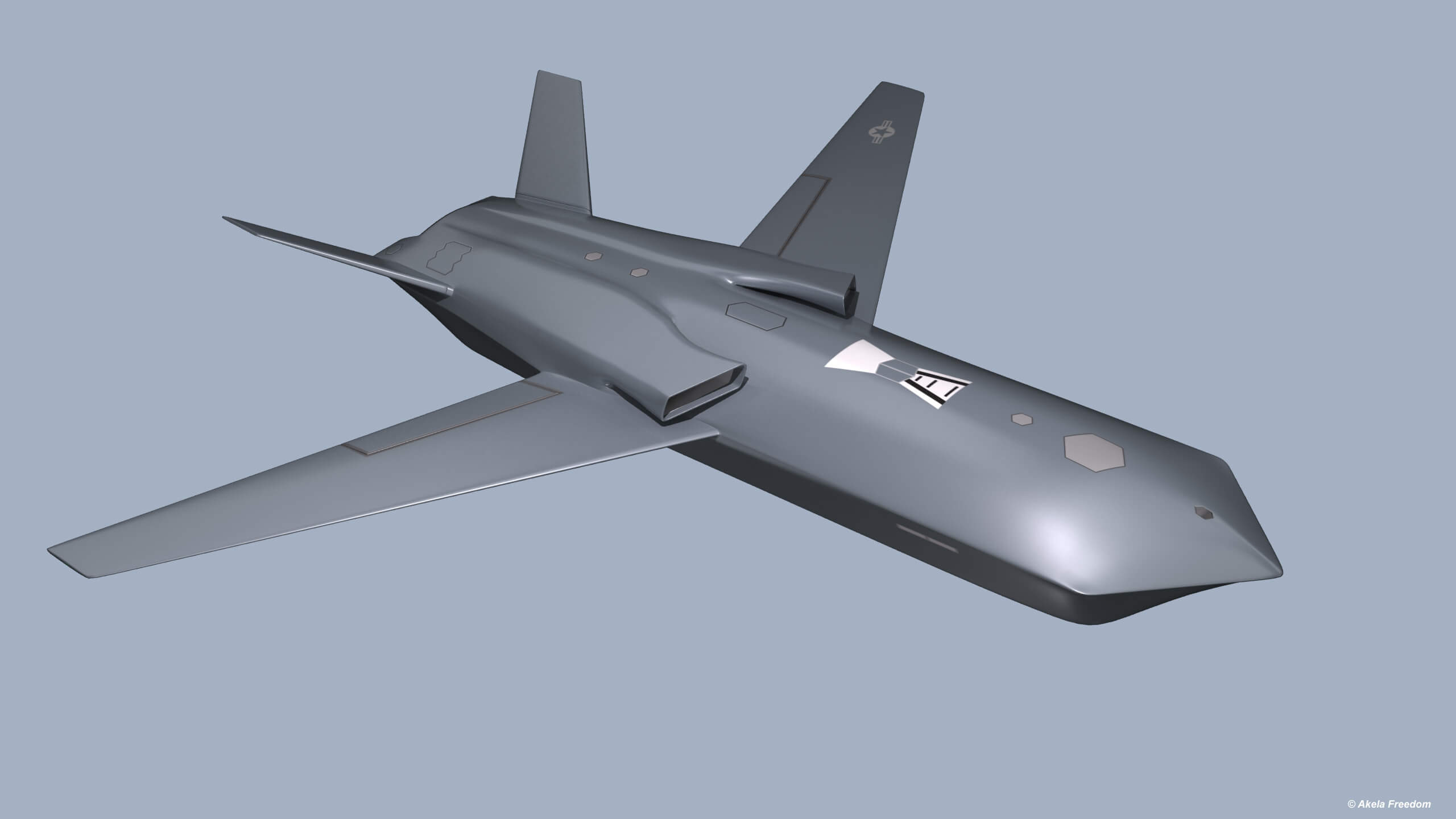 Gambit 2 UCAV - 3D Model by Akela Freedom